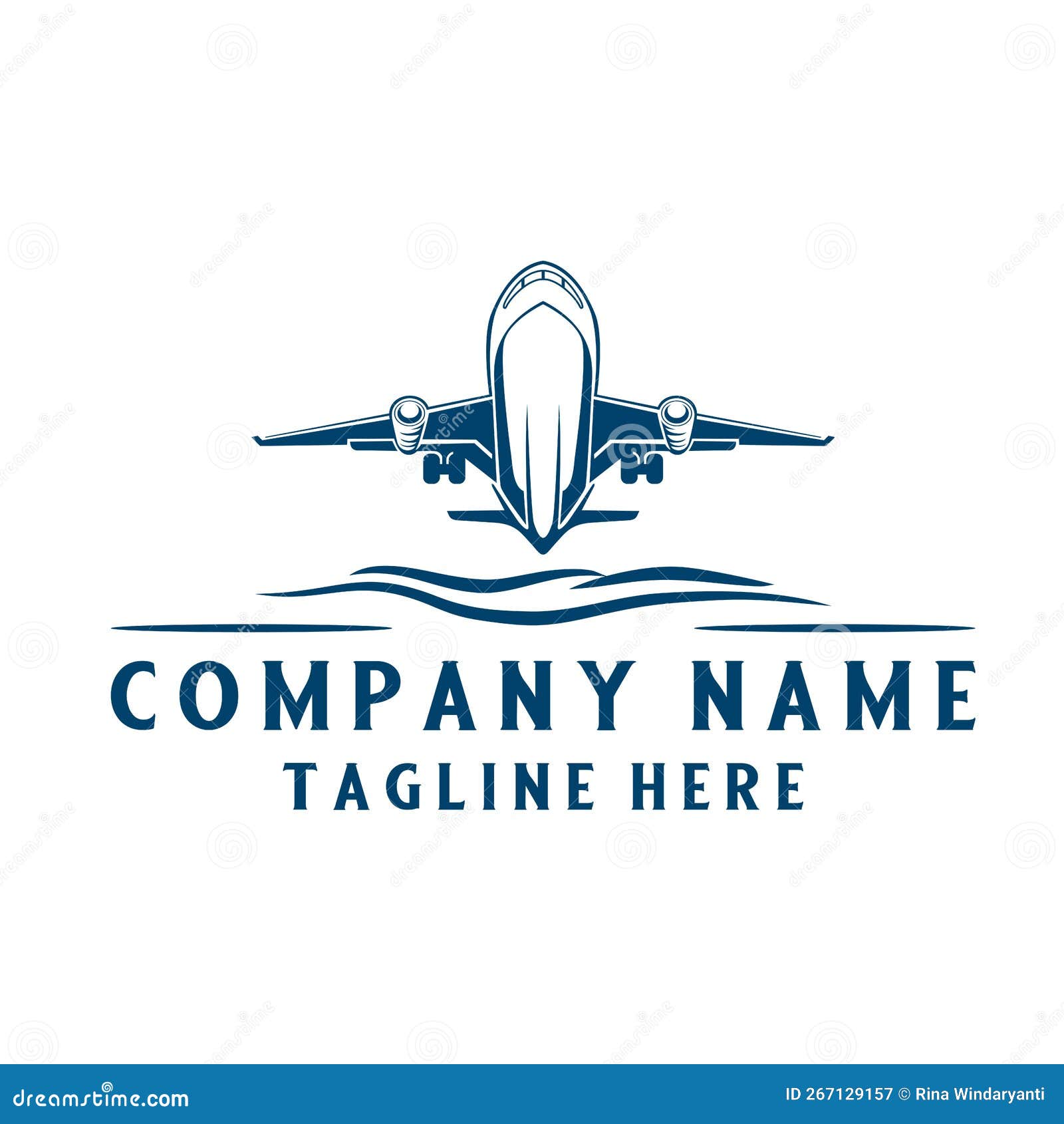 Vector Airline Logo Design. for Travel Agents Stock Illustration ...