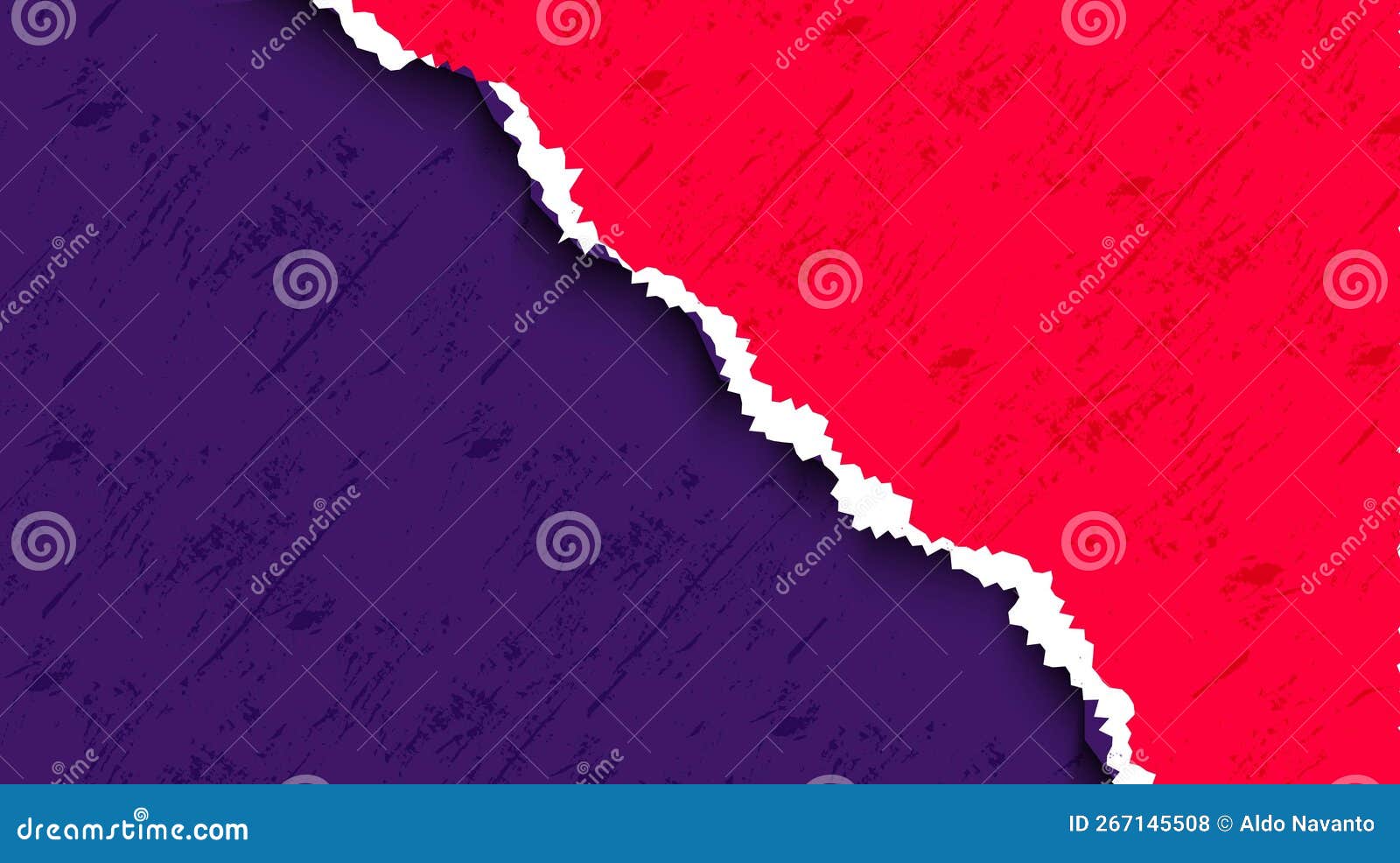 Minimal Red Paper Ripped in Dirty Grunge Wall in Purple Background ...