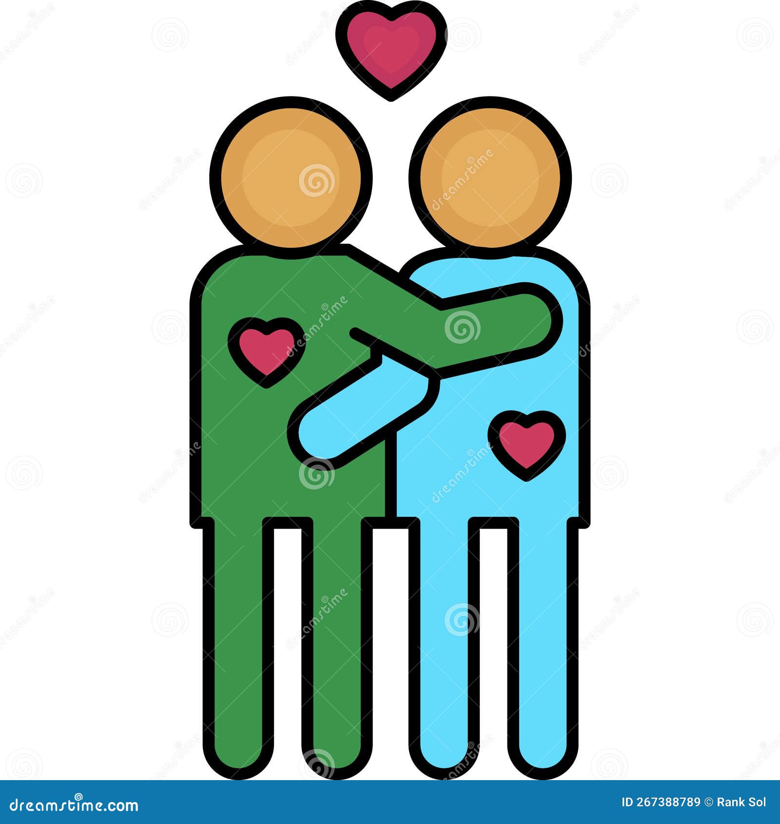 Heart Which Can Easily Edit or Modify Stock Vector - Illustration of ...