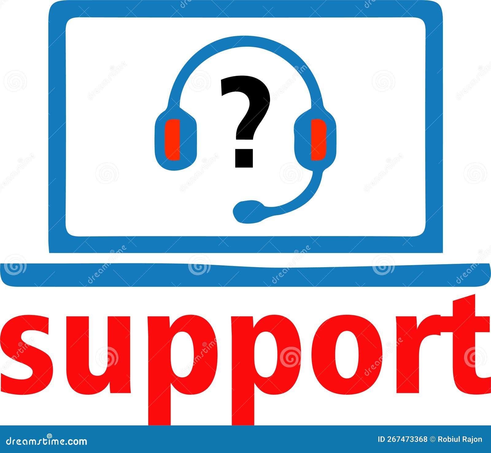Online support web button stock illustration. Illustration of signage ...
