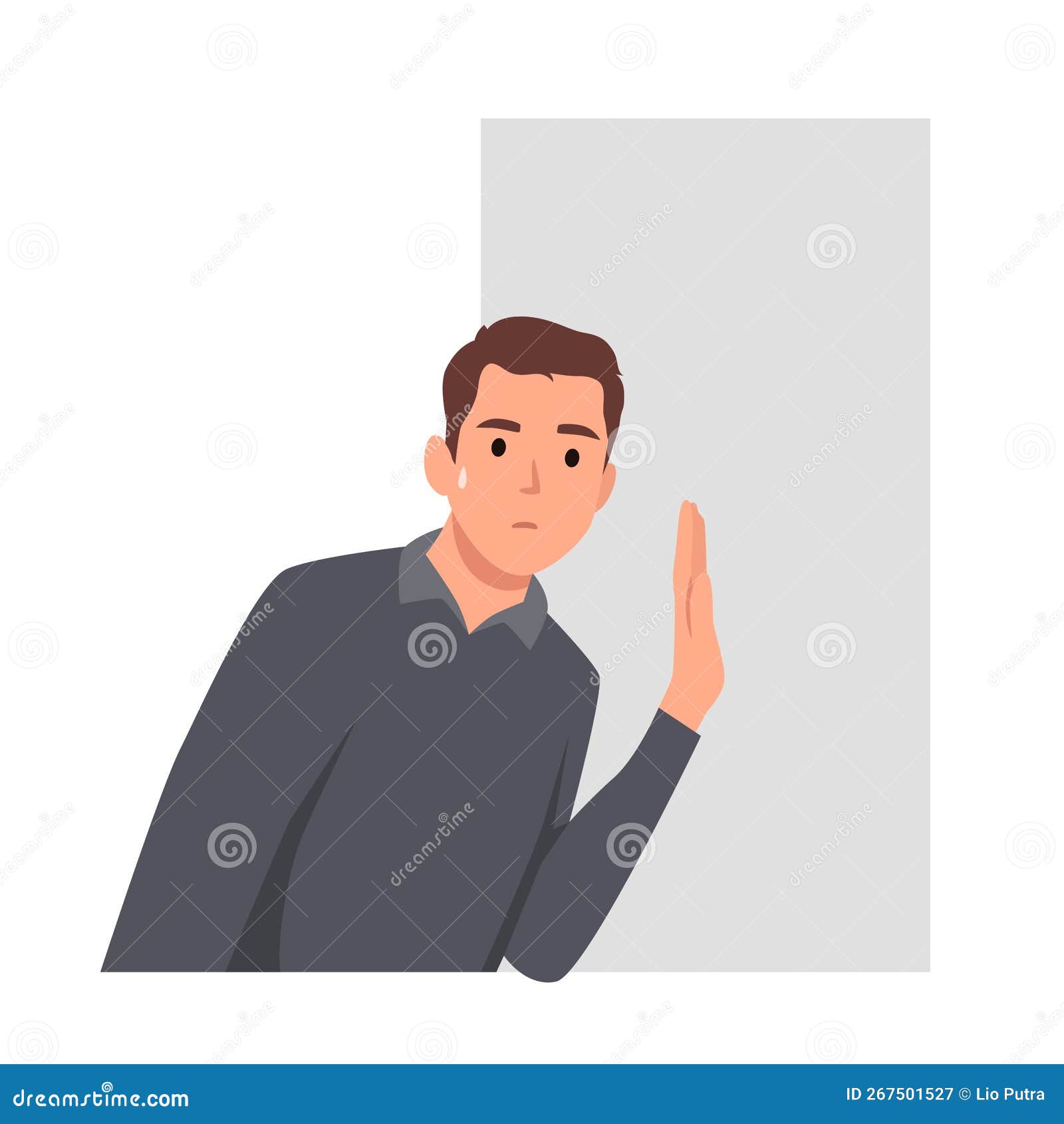 Eavesdropping, Hand And Ear, Listen, Sign Of Attention Cartoon Vector ...