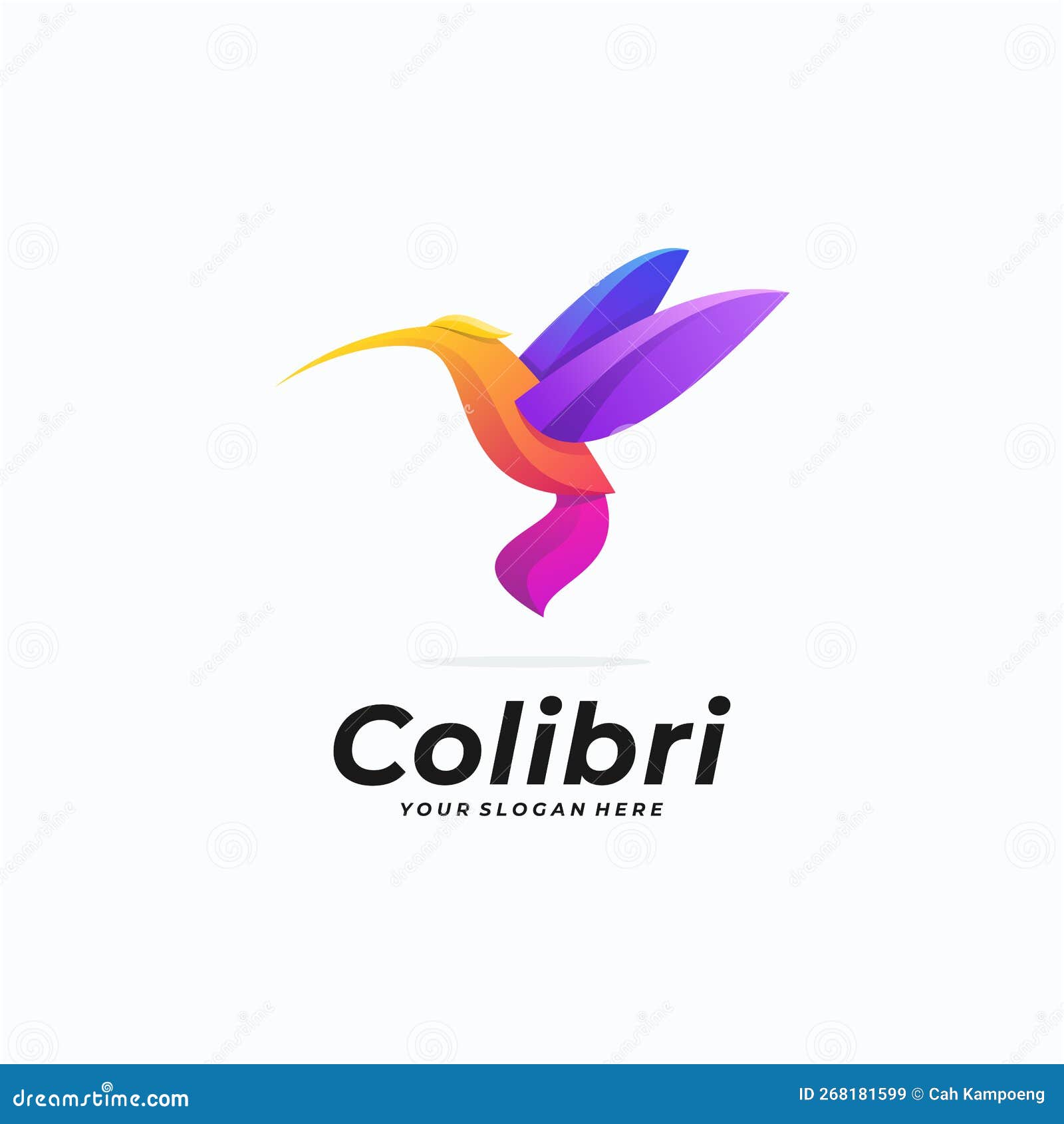 Colibri Colorful Modern Logo Design Vector Illustration. Suitable for ...