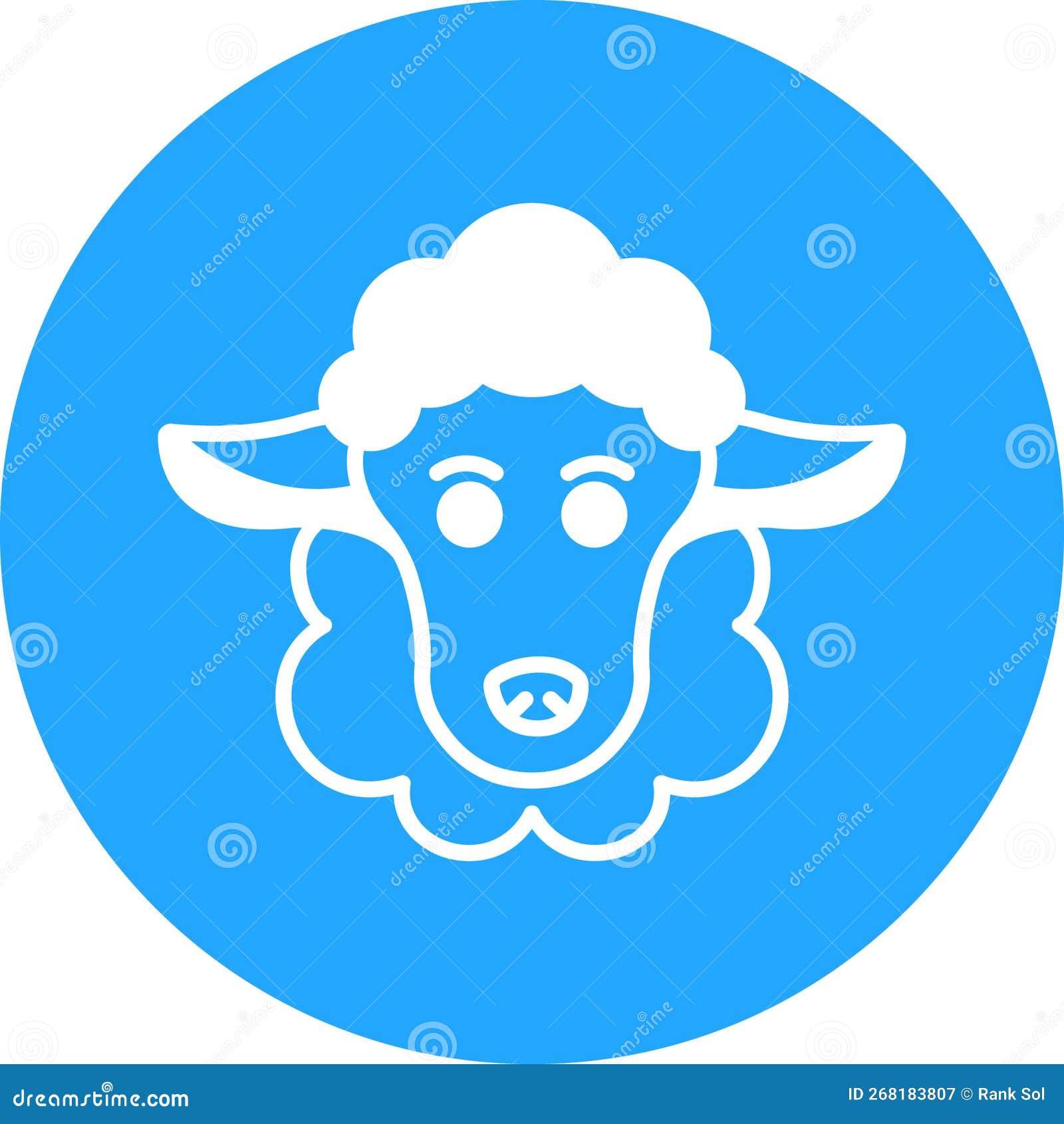 Sheep Which Can Easily Edit or Modify Stock Vector - Illustration of ...