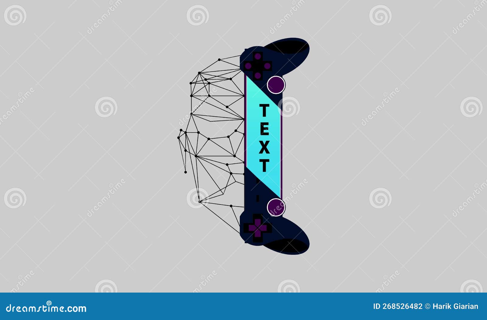 Game Controler and Face Recognition Stock Vector - Illustration of ...