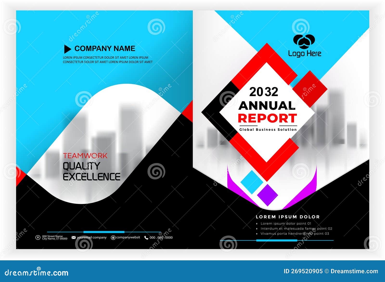 Creative Business Annual Report Design, Corporate Portfolio Brochure ...