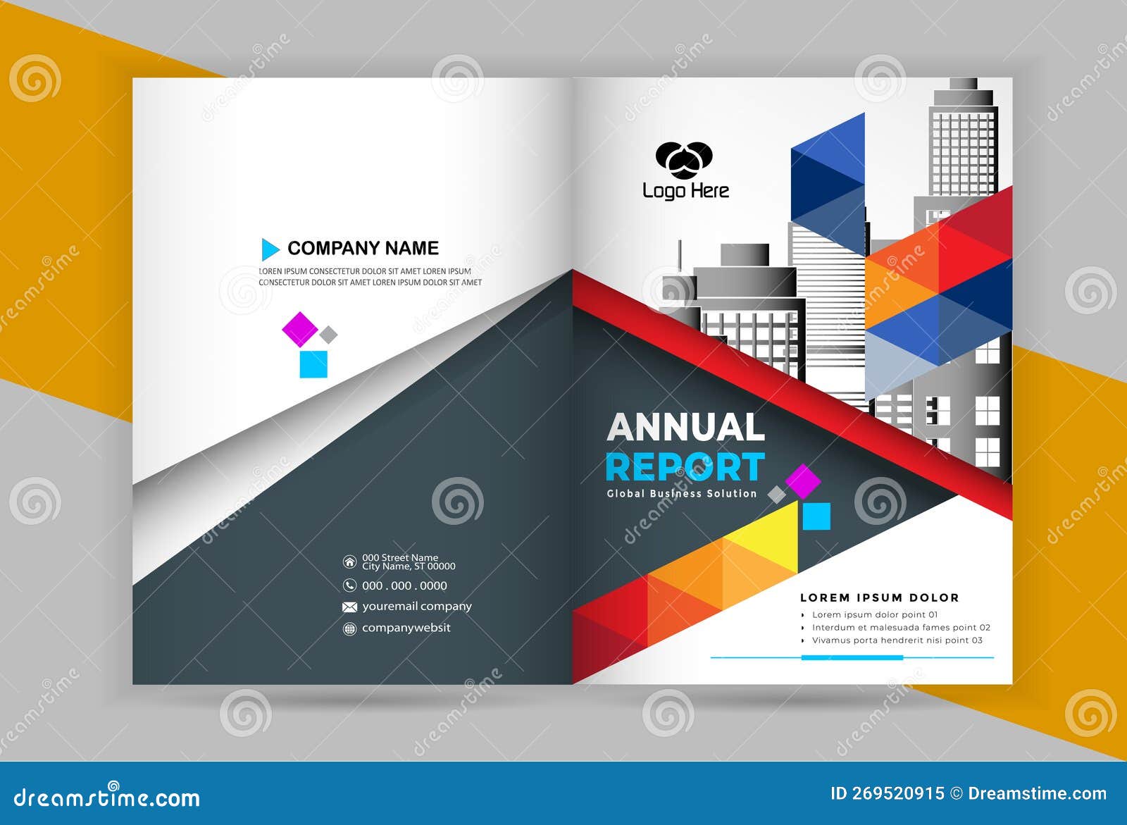 Creative Business Annual Report Design, Corporate Portfolio Brochure ...