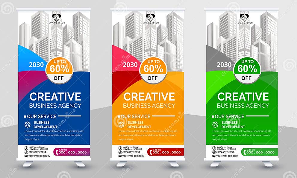Creative Business Roll Up Banner Design. Standee Design Corporate ...