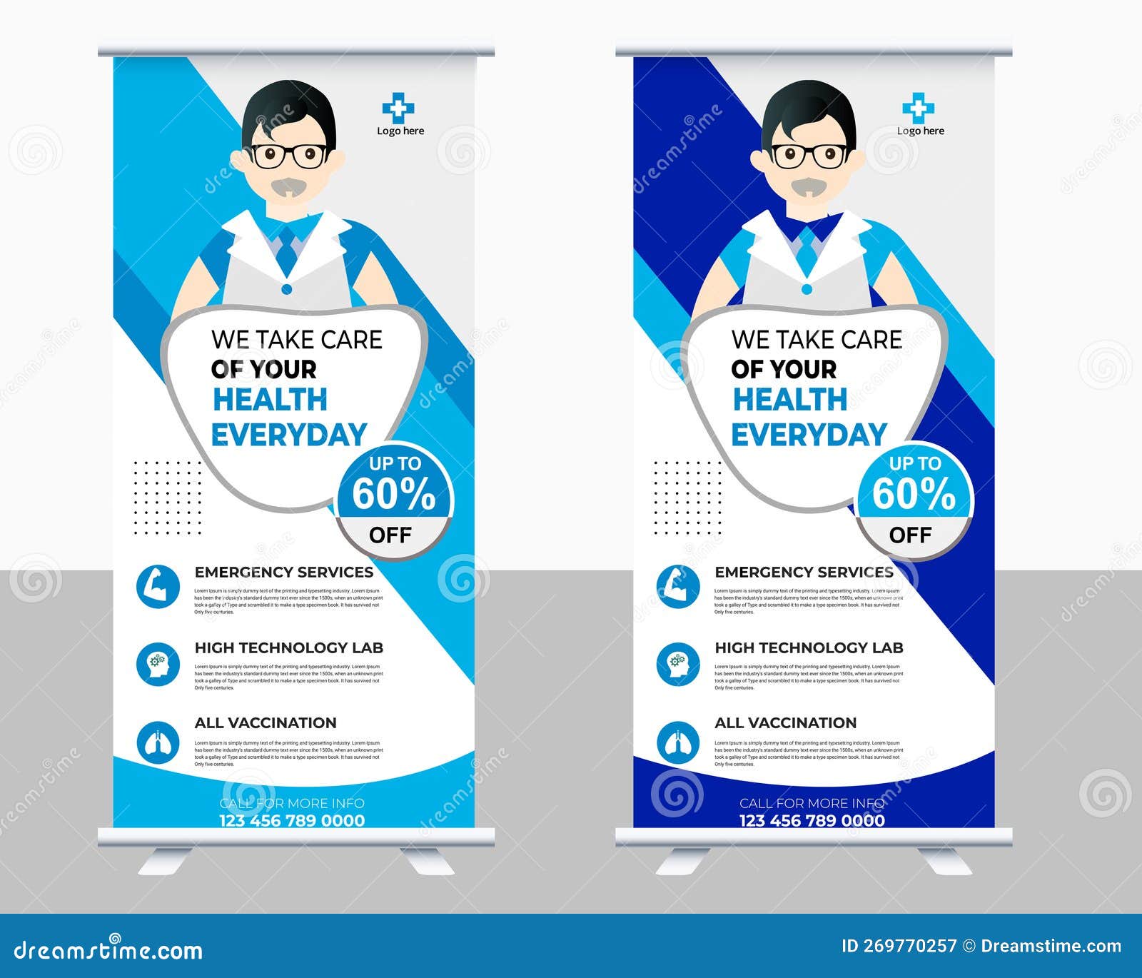 Healthcare and Medical Roll Up and Standee Design Banner, Corporate ...