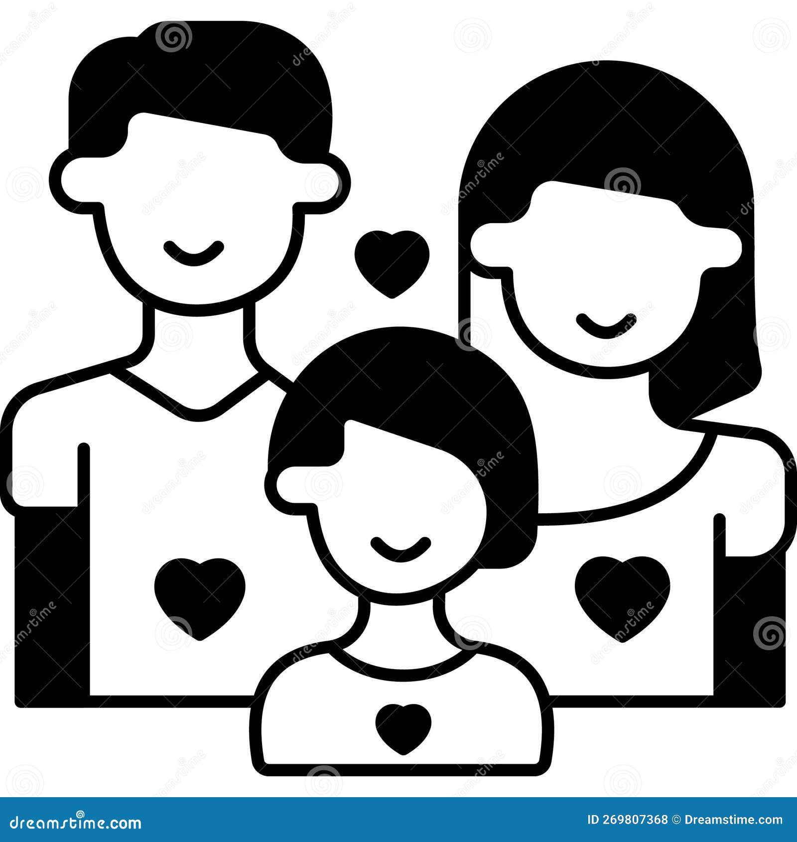 Family Which Can Easily Edit or Modify Stock Illustration ...
