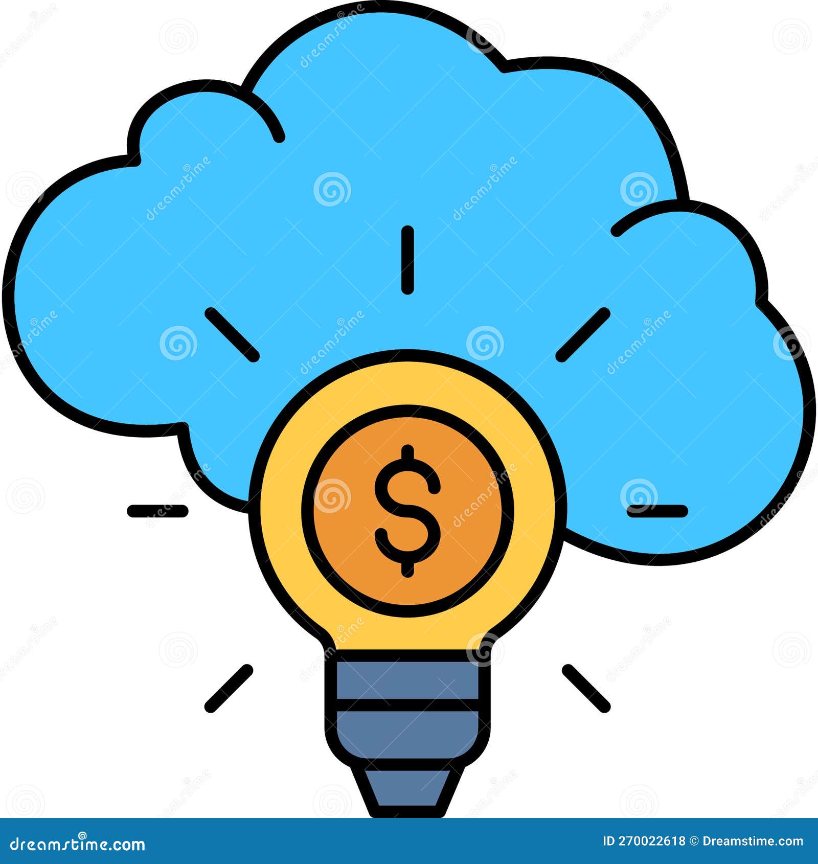 Idea Which Can Easily Edit or Modify Stock Illustration - Illustration ...