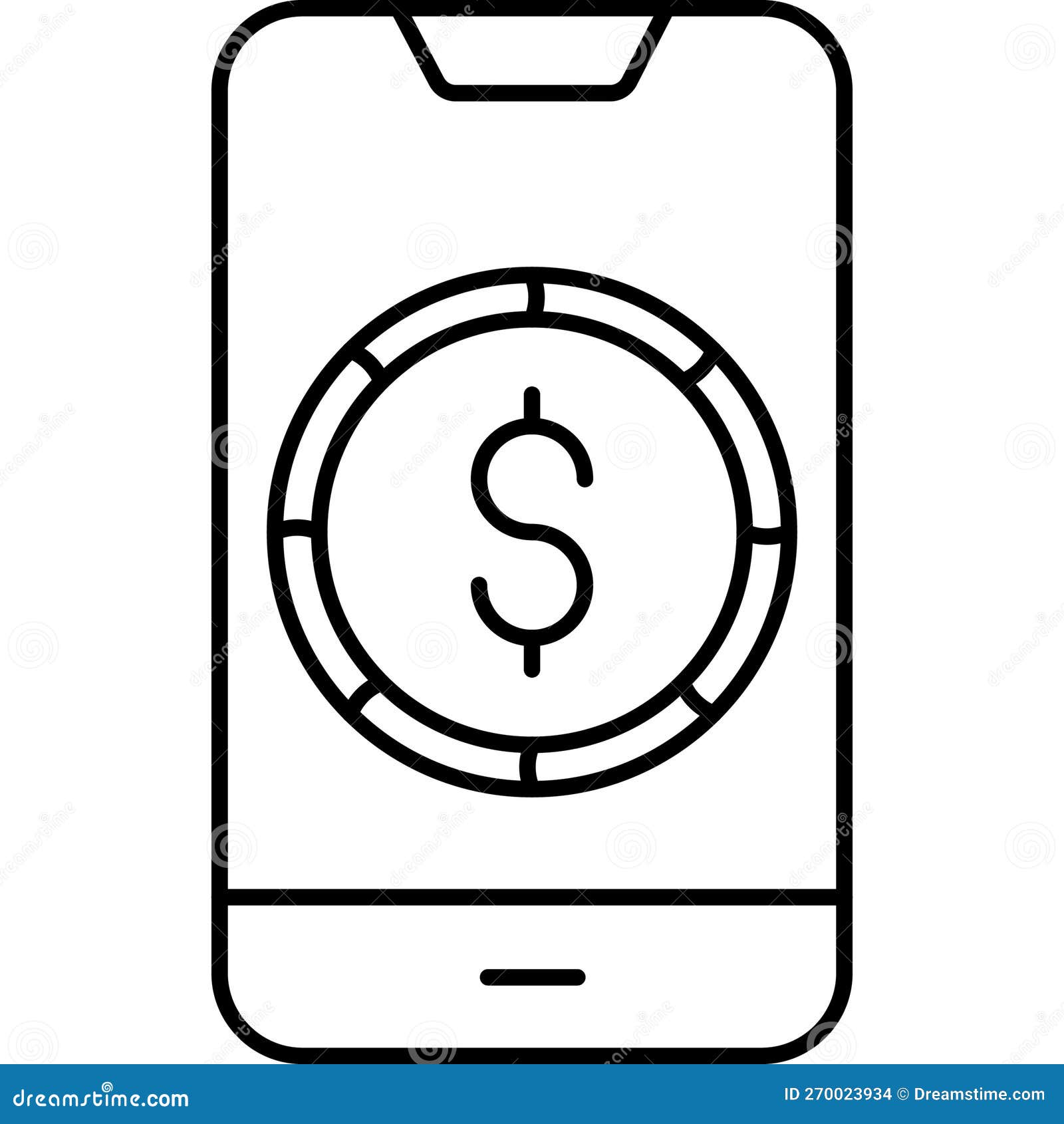 Mobile Payment Which Can Easily Edit or Modify Stock Vector ...