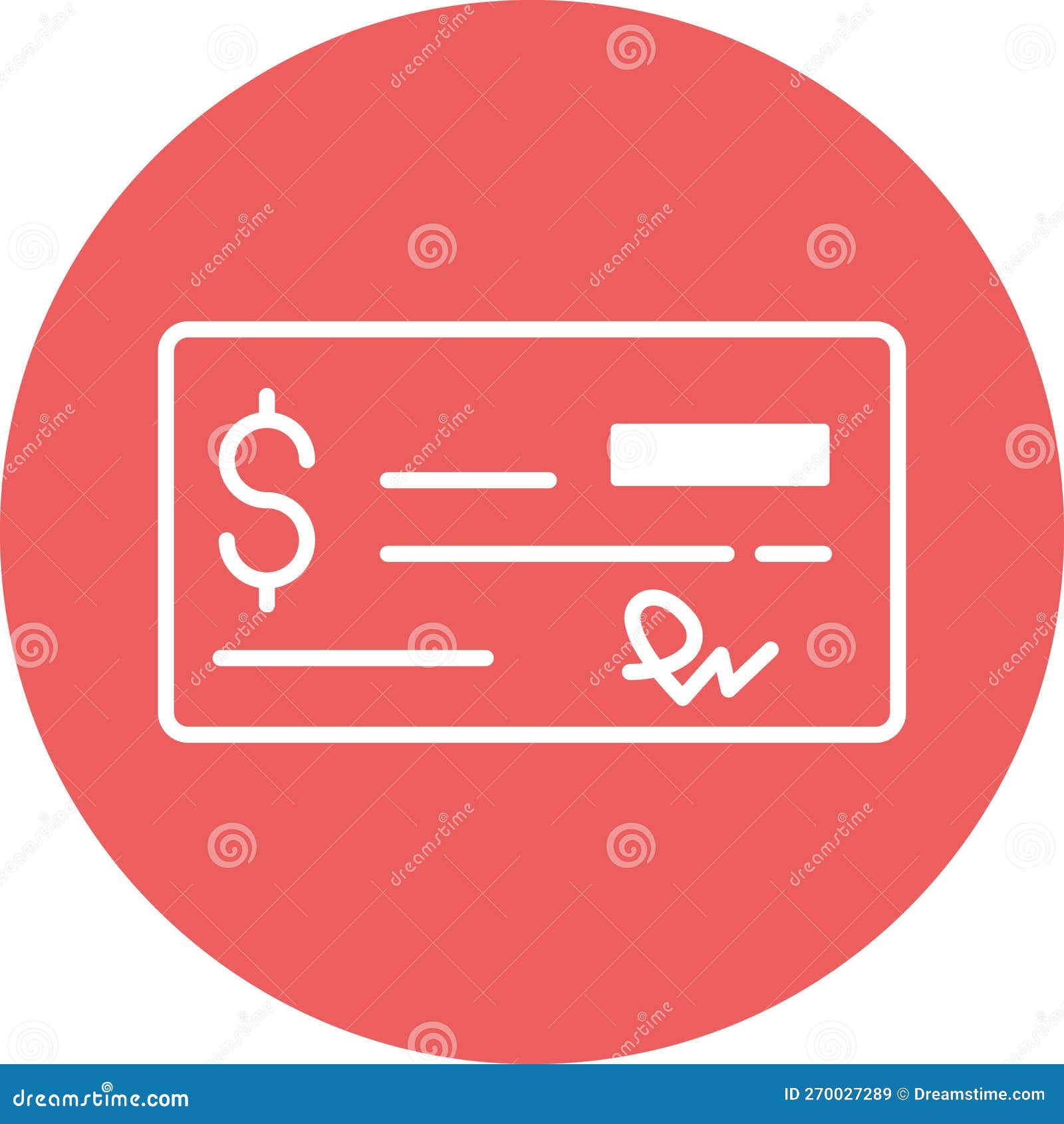 Cheque Which Can Easily Edit or Modify Stock Vector - Illustration of ...