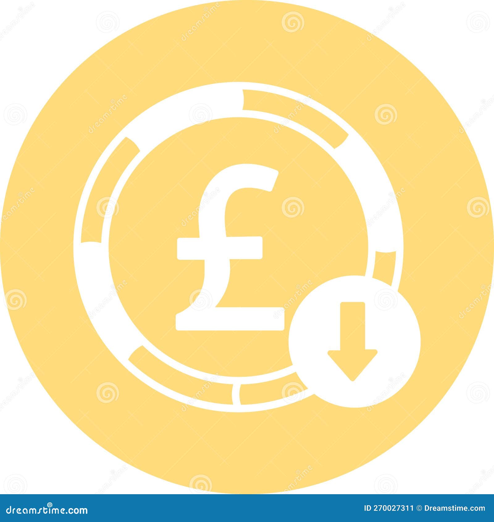 Pound Sterling Which Can Easily Edit or Modify Stock Vector ...