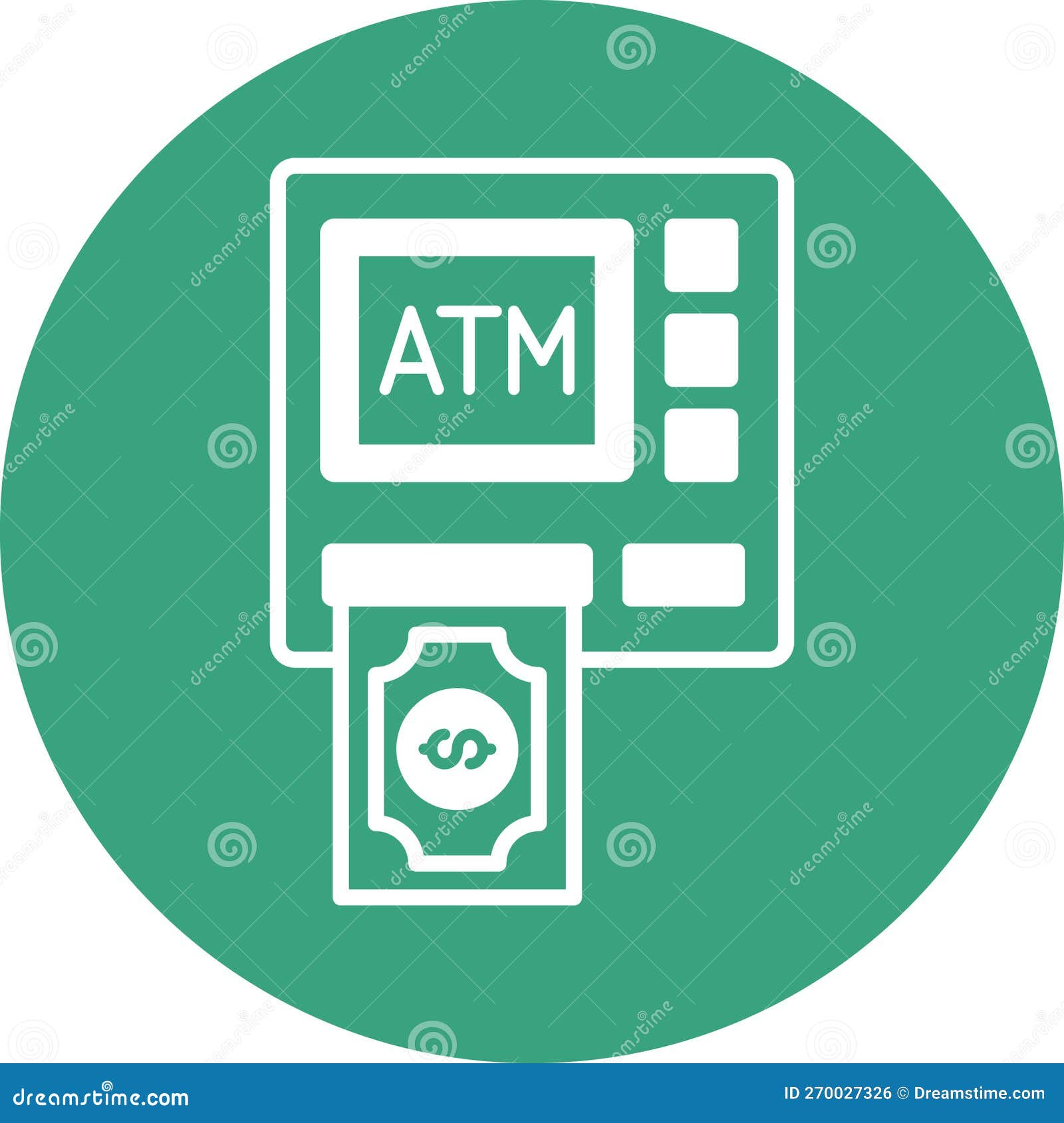 Atm Which Can Easily Edit or Modify Stock Vector - Illustration of ...