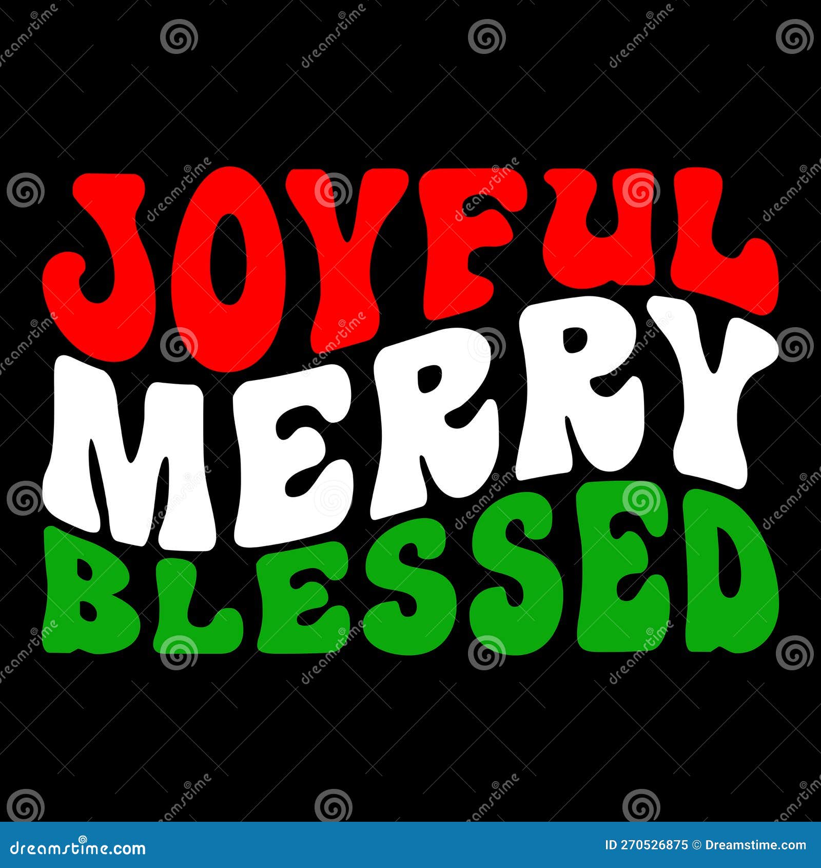 Jolly Merry Blessed, Merry Christmas Shirts Print Template Stock Vector ...