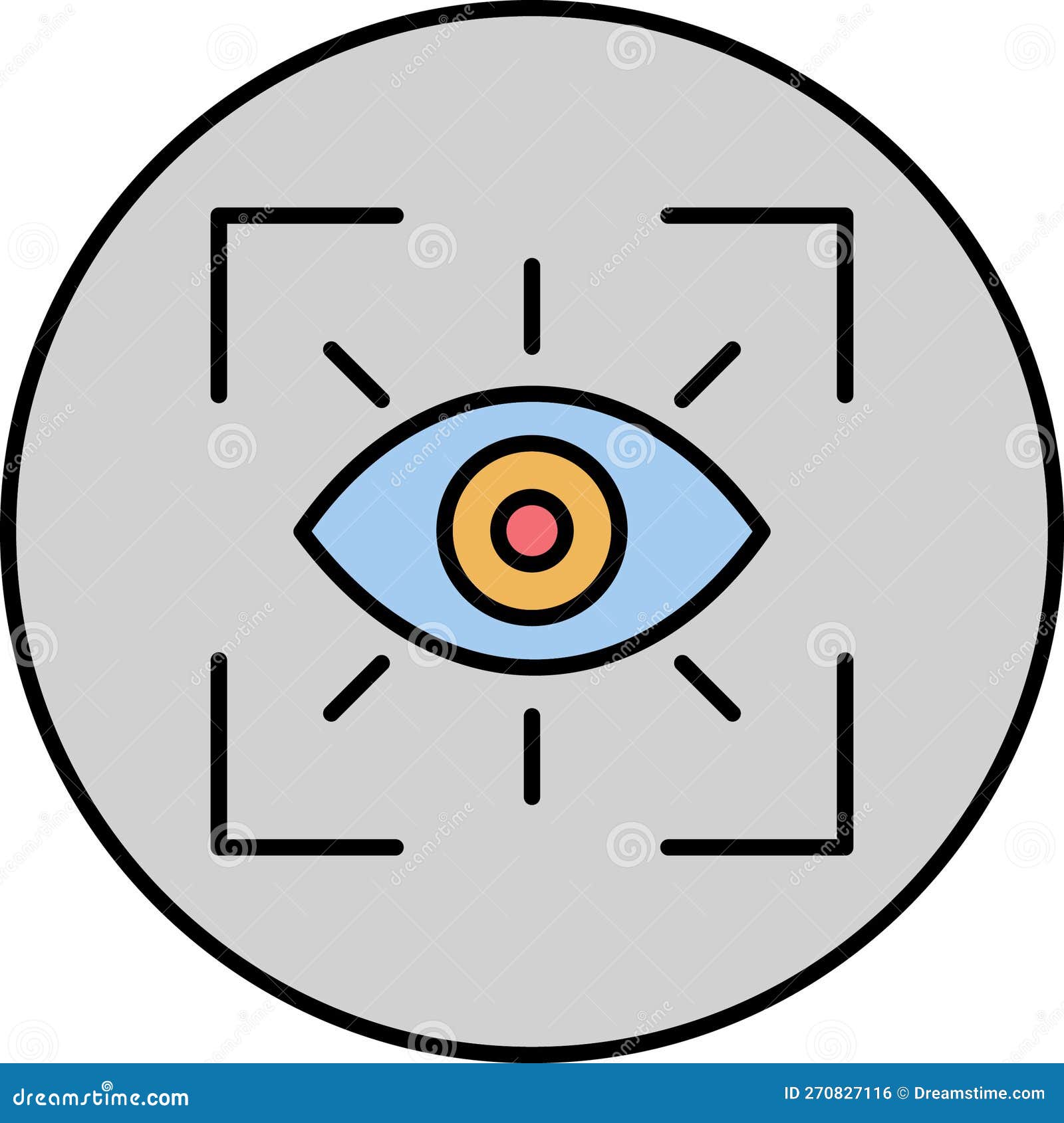 Eye Which Can Easily Edit or Modify Stock Vector - Illustration of ...