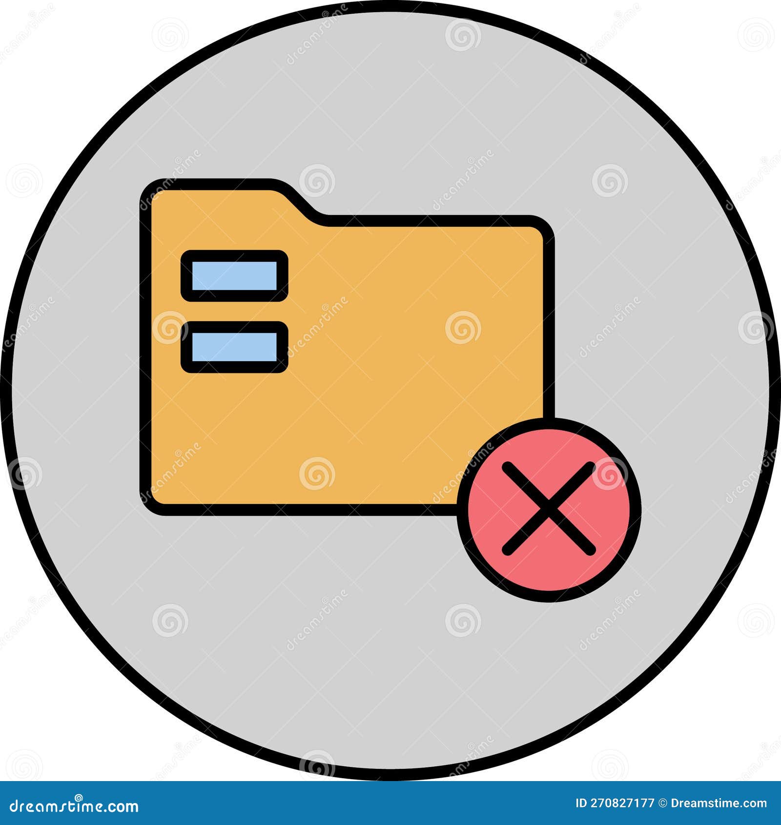 Folder Which Can Easily Edit or Modify Stock Vector - Illustration of ...