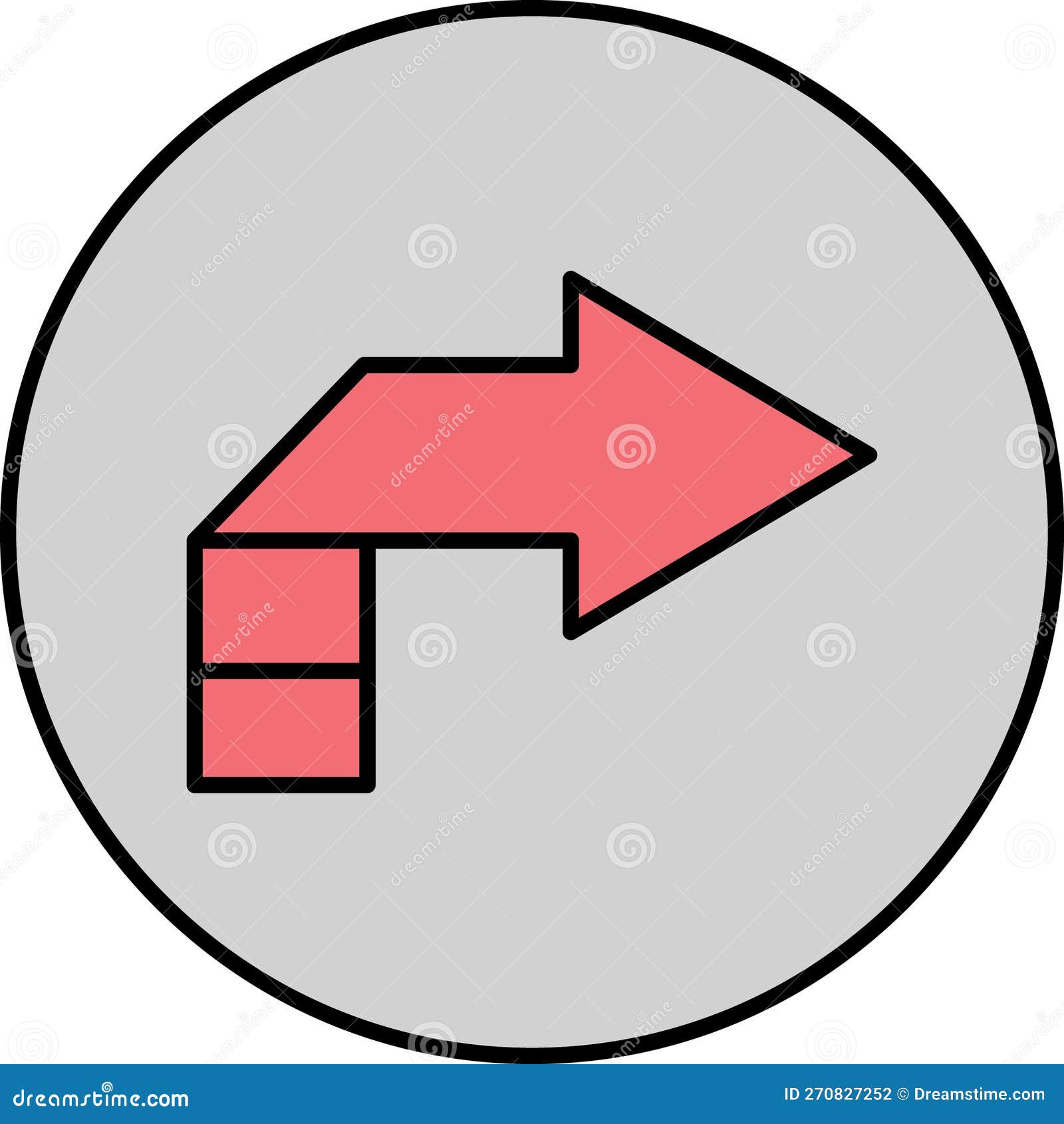 Right Arrow Which Can Easily Edit or Modify Stock Illustration ...