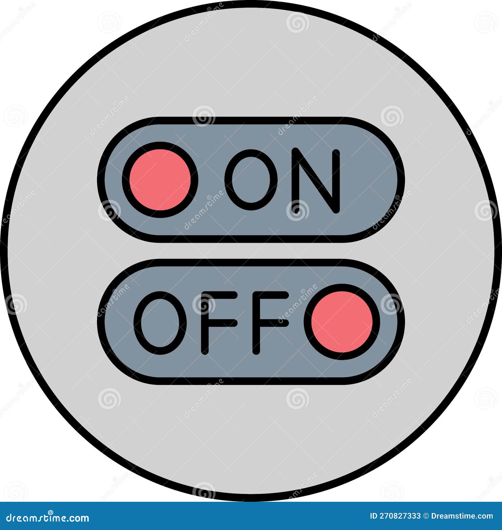 Switch Button Which Can Easily Edit or Modify Stock Vector ...