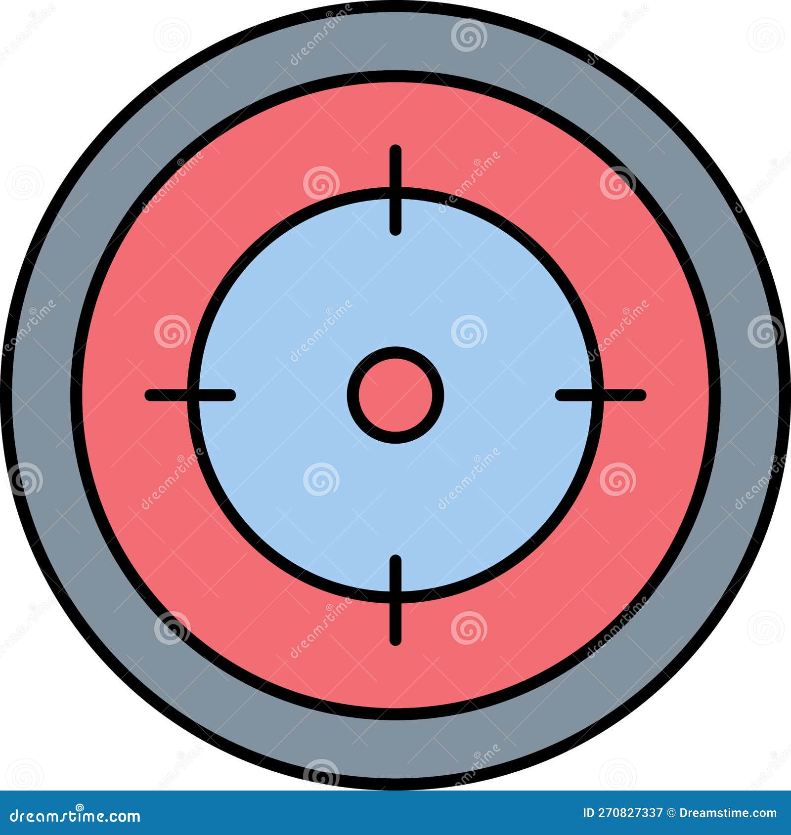 Target Which Can Easily Edit or Modify Stock Illustration ...