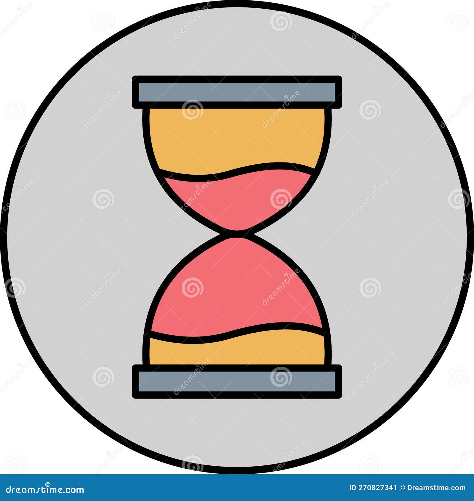 Hourglass Which Can Easily Edit or Modify Stock Vector - Illustration ...