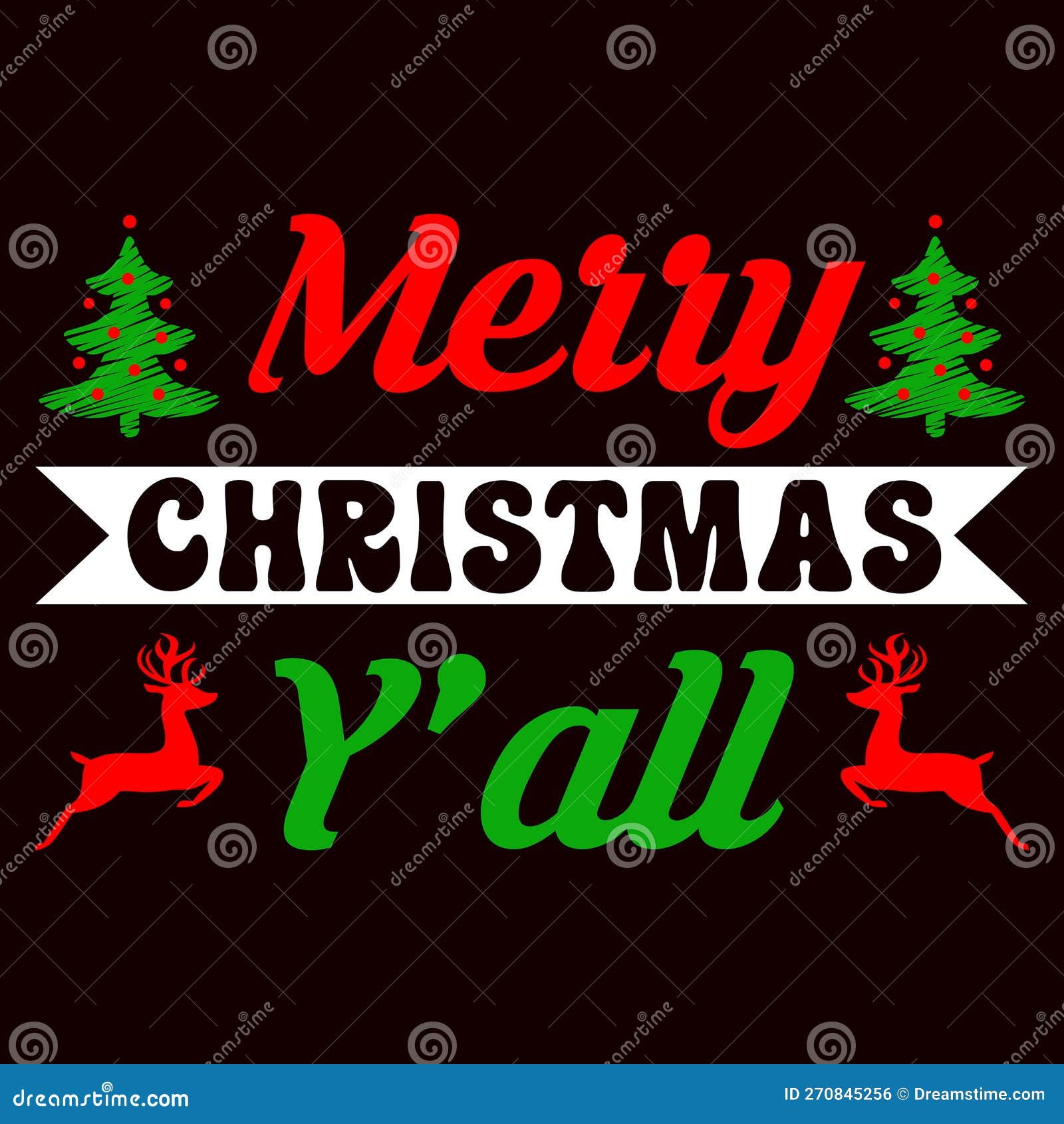 Merry Christmas Y All, Merry Christmas Shirts Print Template Stock ...