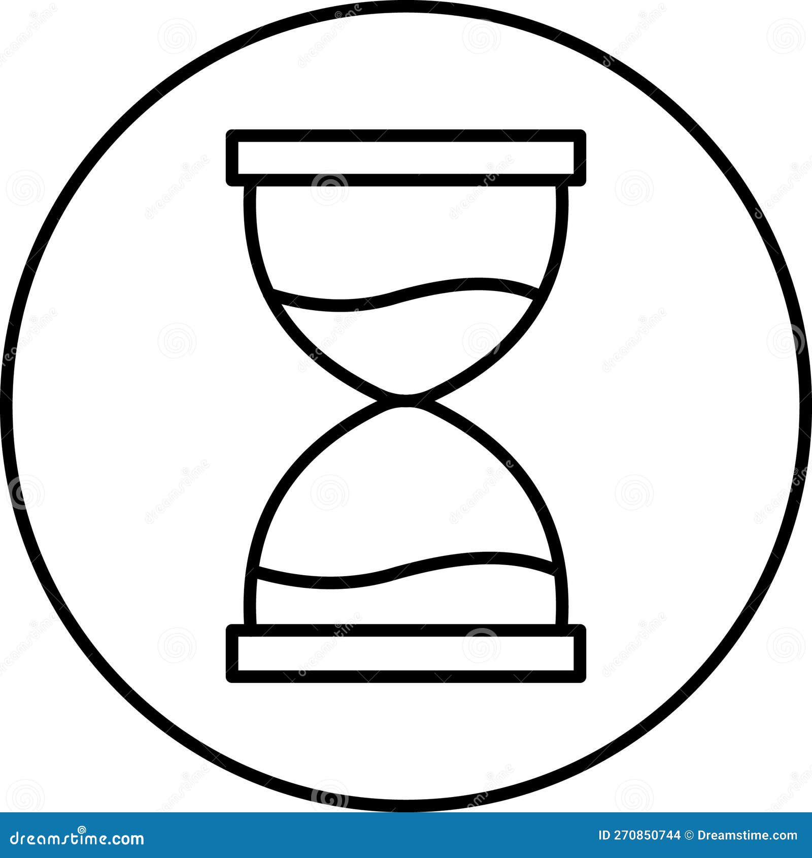 Hourglass Which Can Easily Edit or Modify Stock Vector - Illustration ...