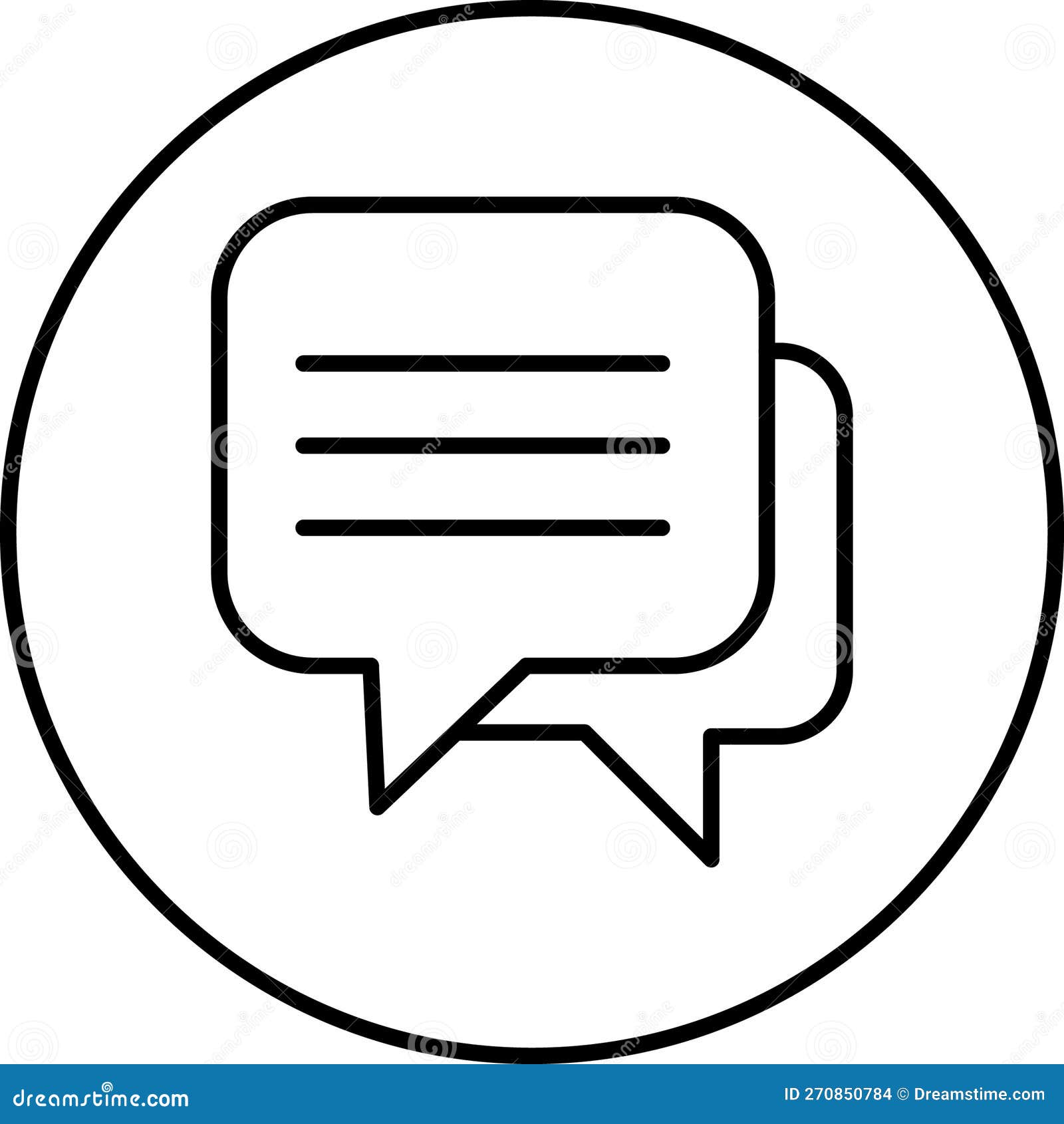 Chat Which Can Easily Edit or Modify Stock Vector - Illustration of ...