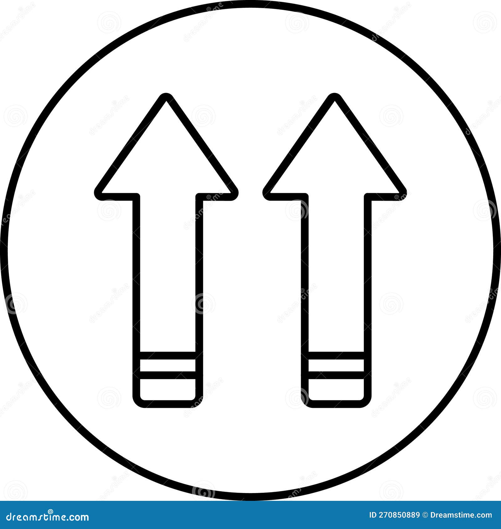 Up Arrow Which Can Easily Edit or Modify Stock Vector - Illustration of ...