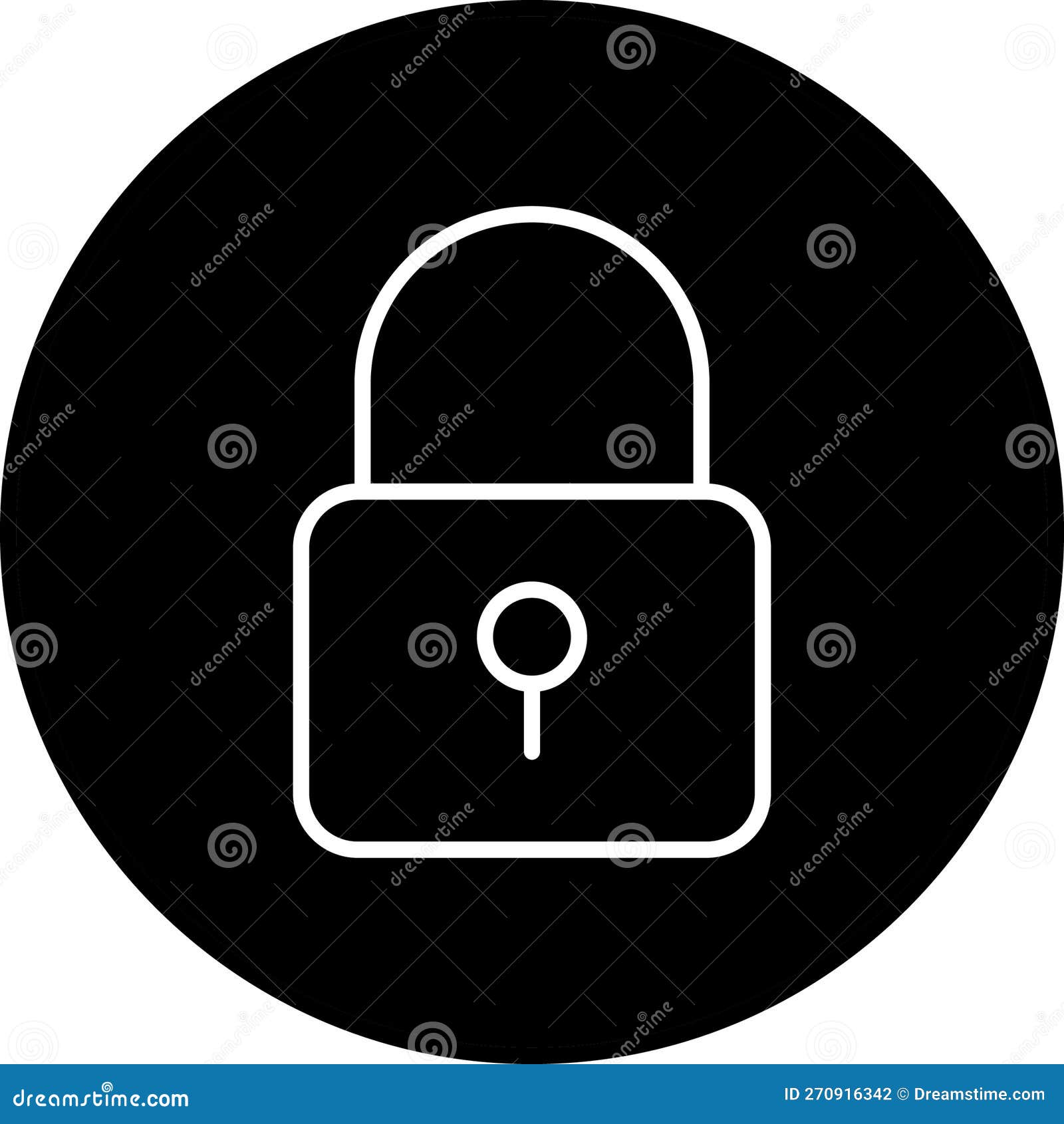 Lock Which Can Easily Edit or Modify Stock Vector - Illustration of ...