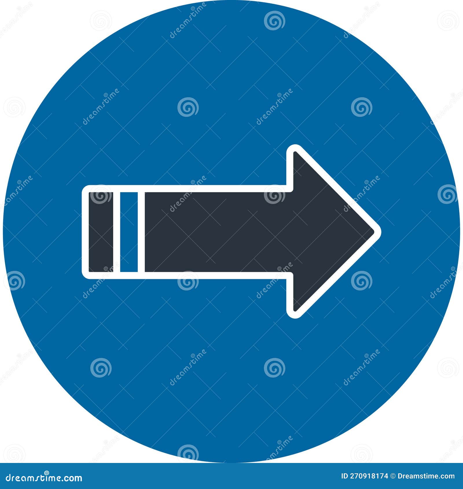 Right Arrow Which Can Easily Edit or Modify Stock Illustration ...