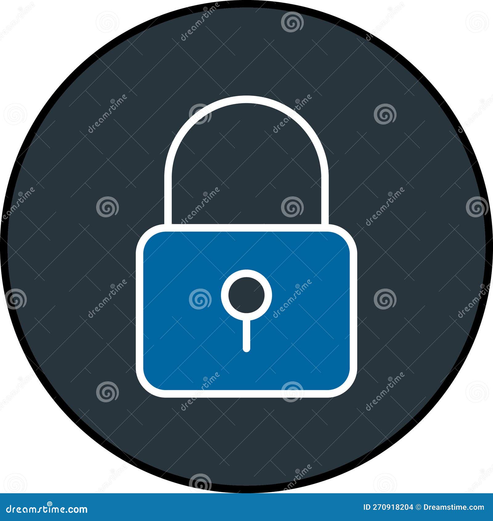 Lock Which Can Easily Edit or Modify Stock Vector - Illustration of ...