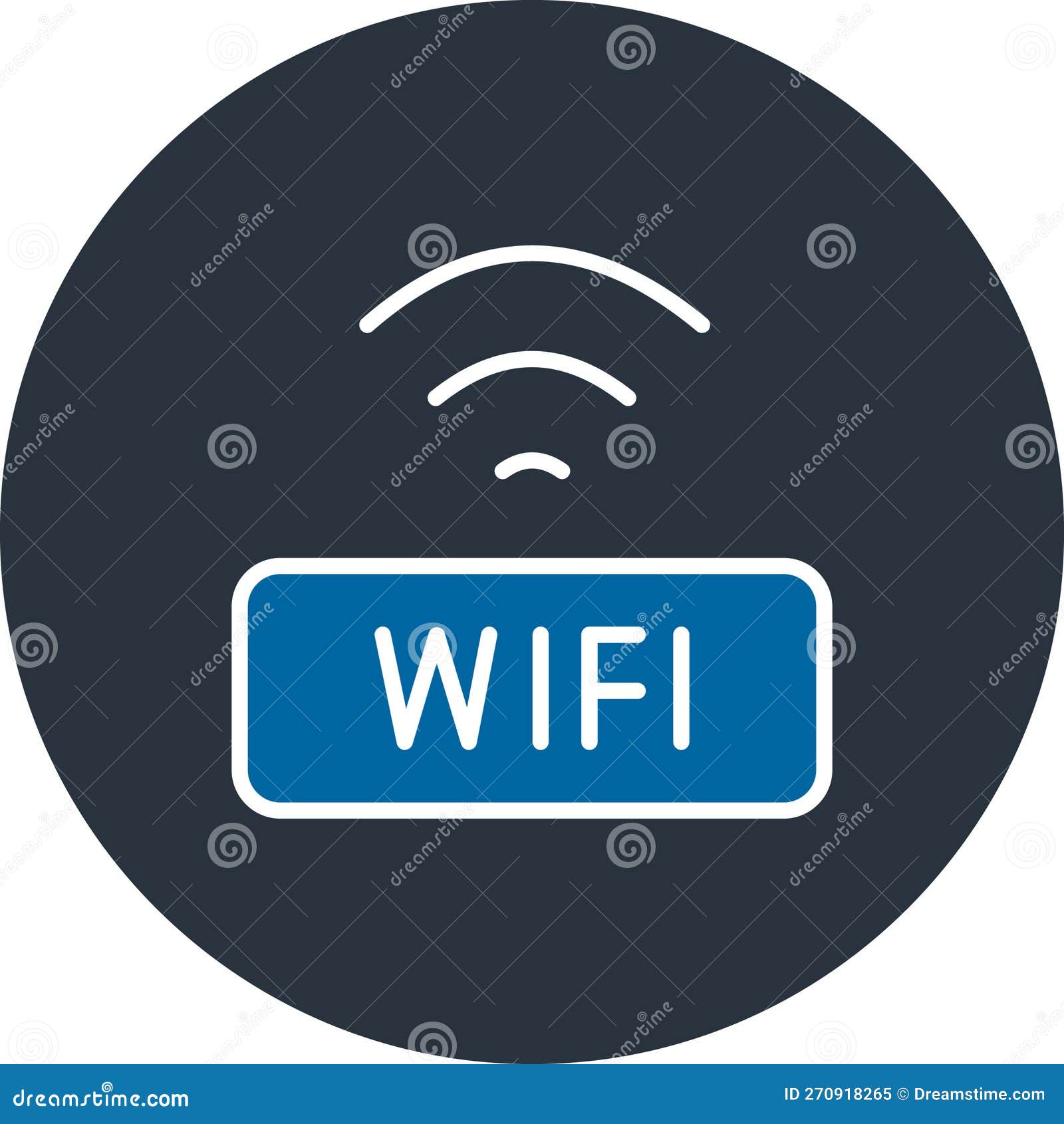 Wifi Which Can Easily Edit or Modify Stock Vector - Illustration of ...