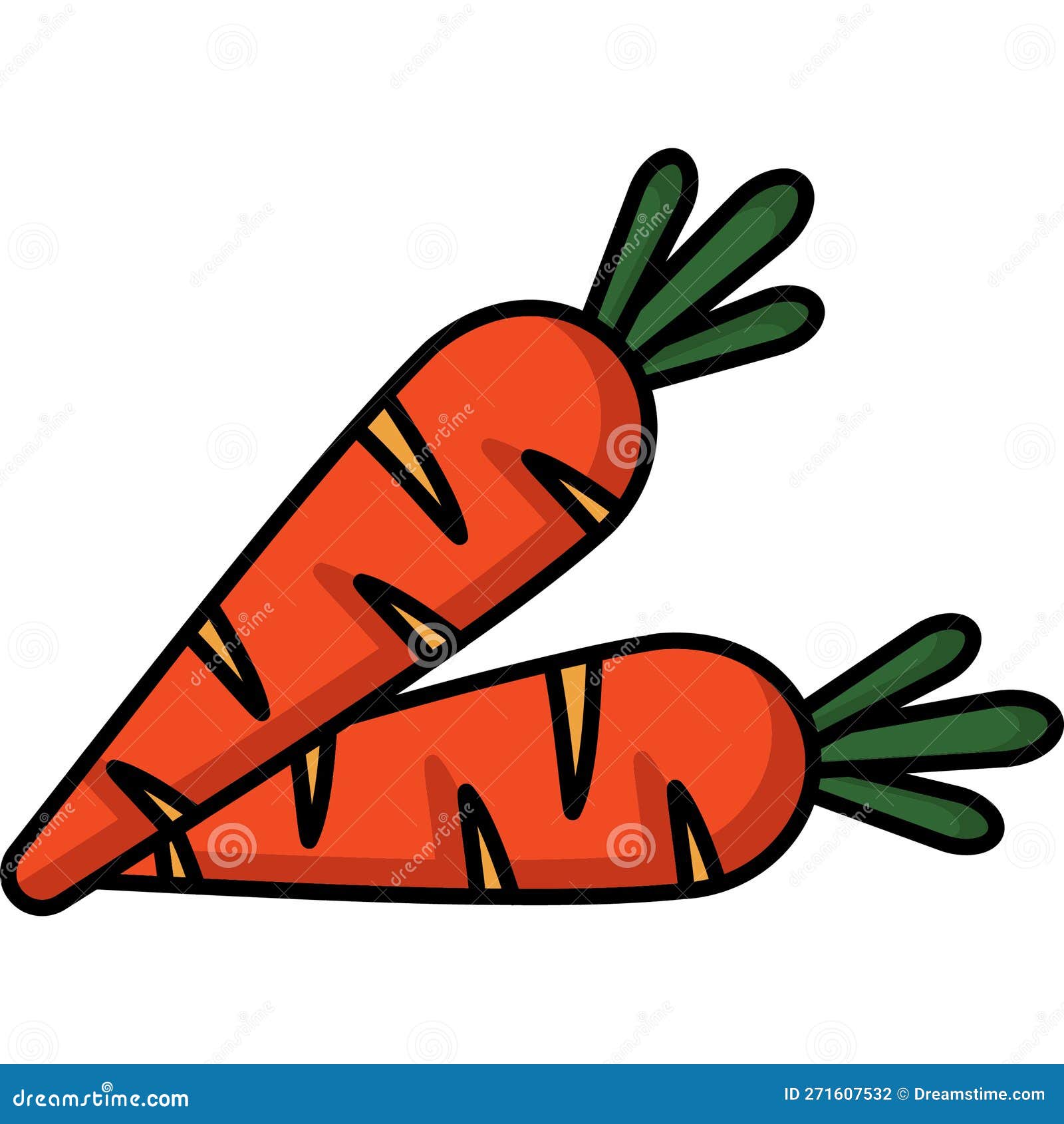 Carrot Which Can Easily Edit or Modify Stock Illustration ...