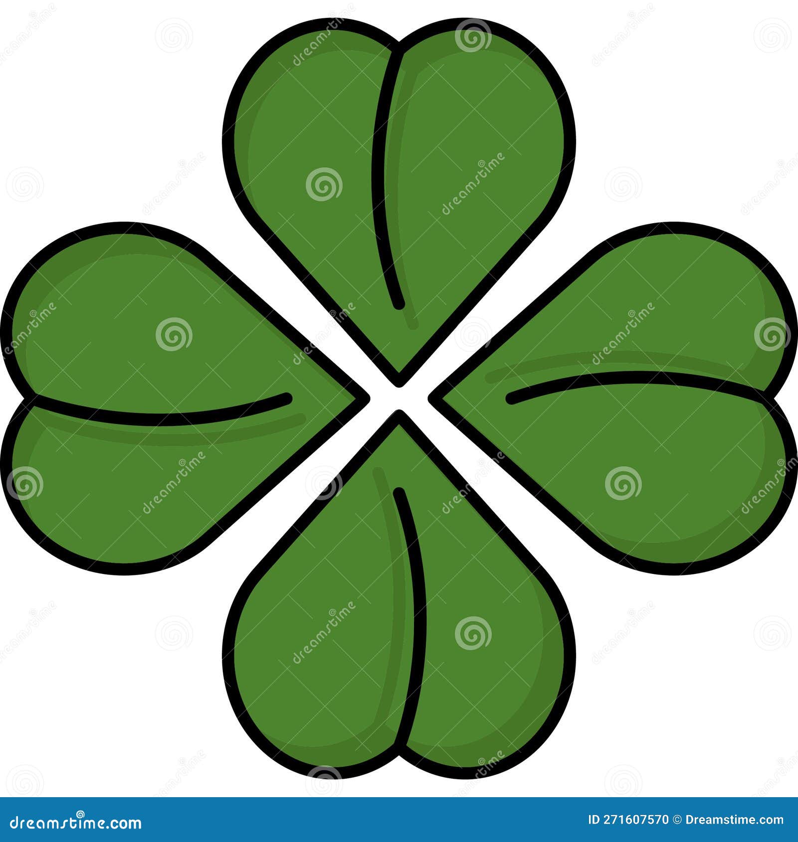 Clover Which Can Easily Edit or Modify Stock Illustration ...