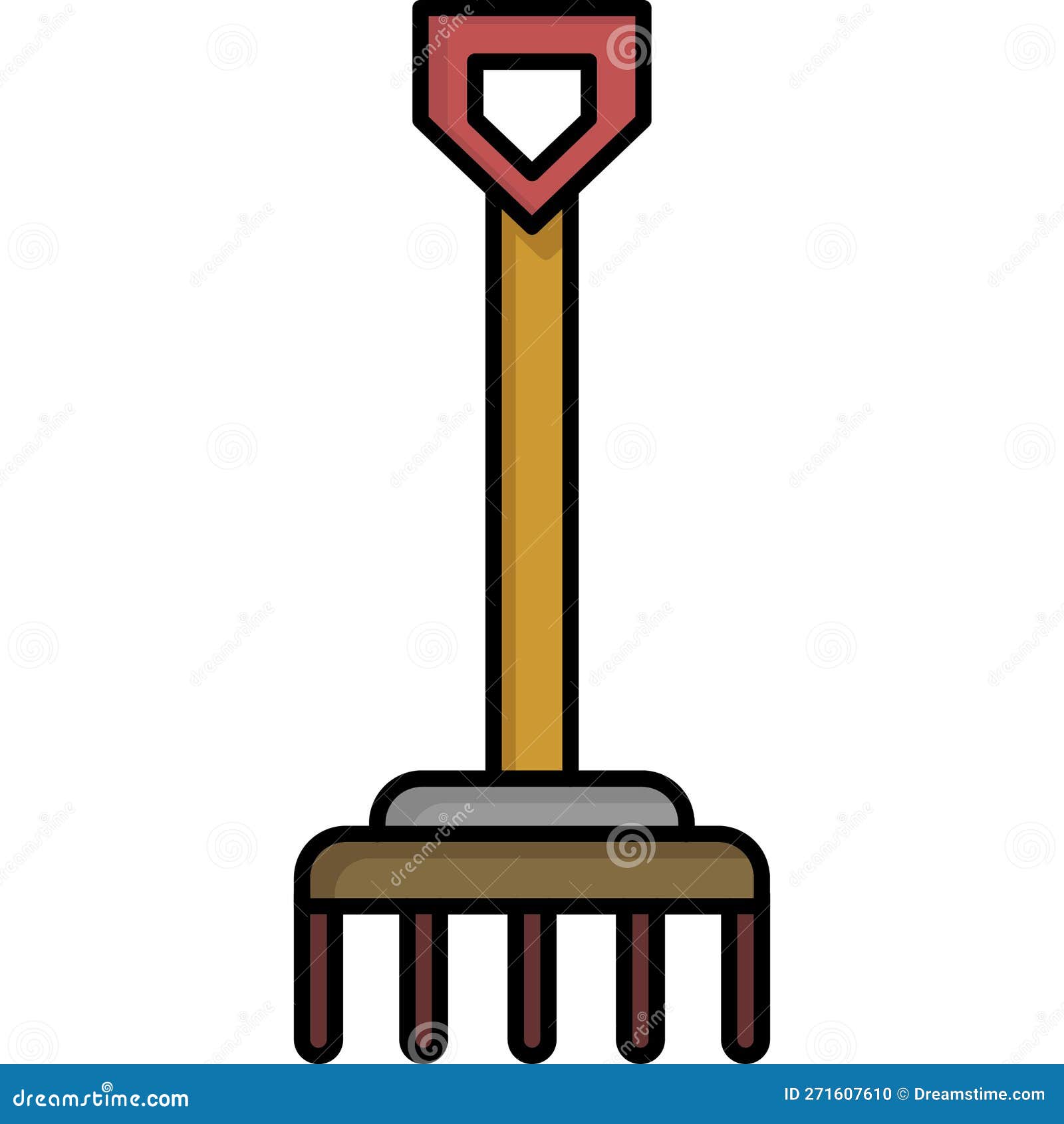 Fork Which Can Easily Edit or Modify Stock Illustration - Illustration ...