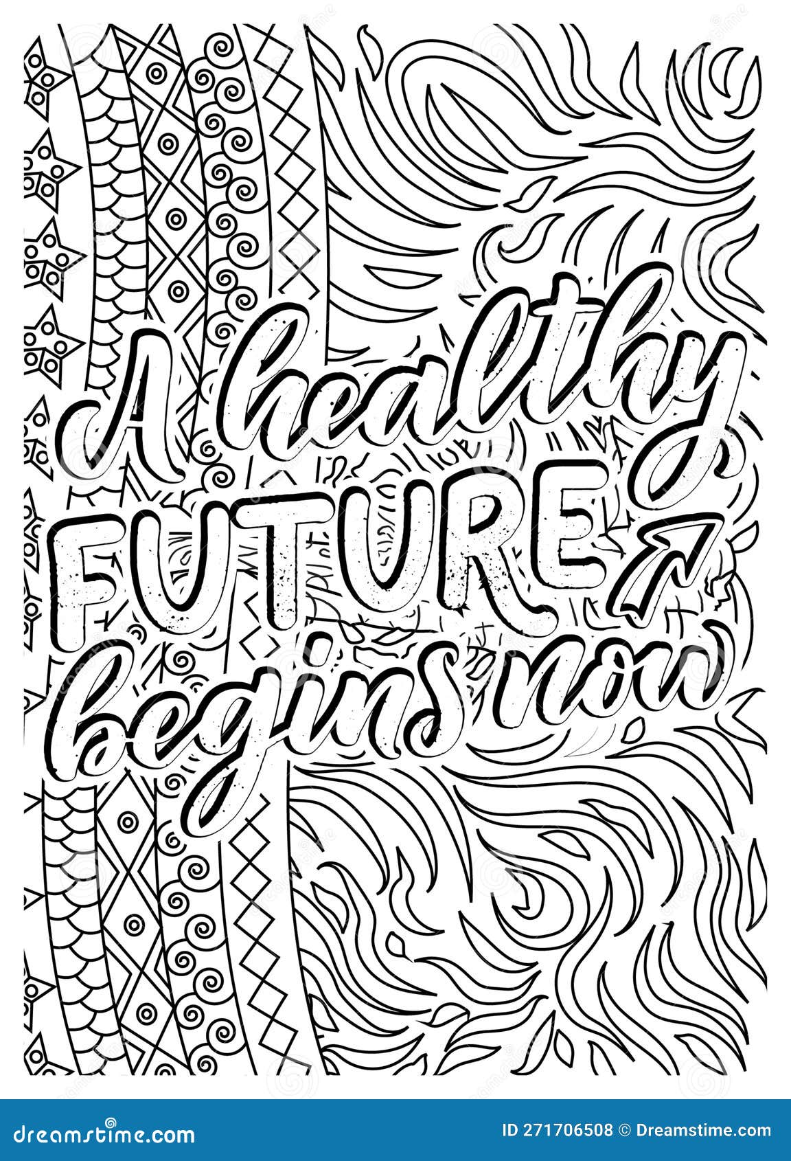 Nutrition Inspirational Quote Coloring Pages for Adults, Nutrition ...