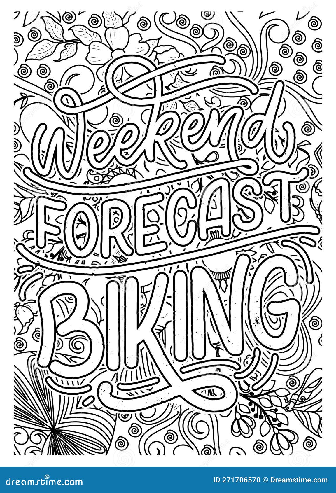 Bicycle Inspirational Quote Coloring Pages for Adults, Bicycle Coloring ...