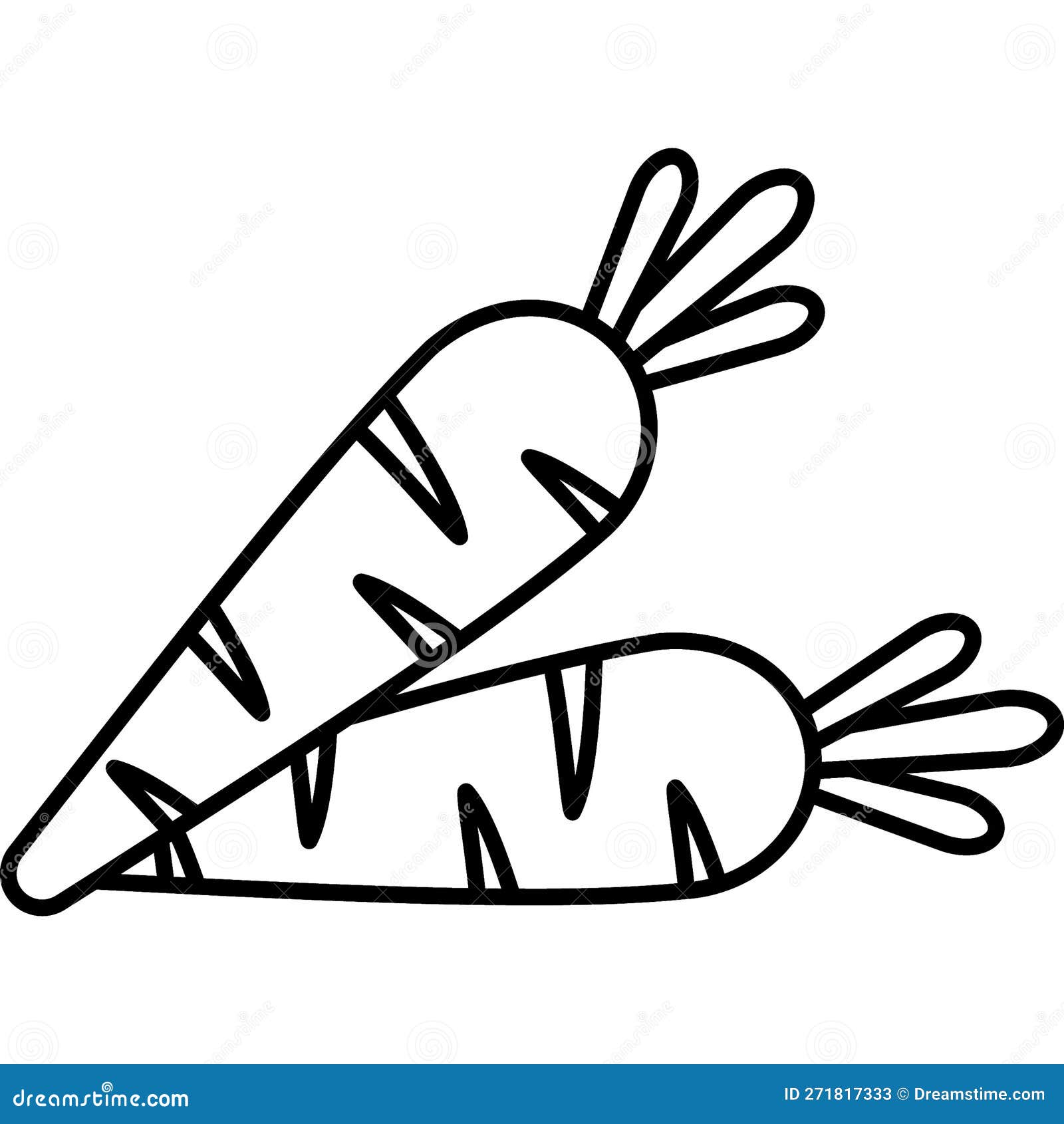 Carrot Which Can Easily Edit or Modify Stock Vector - Illustration of ...