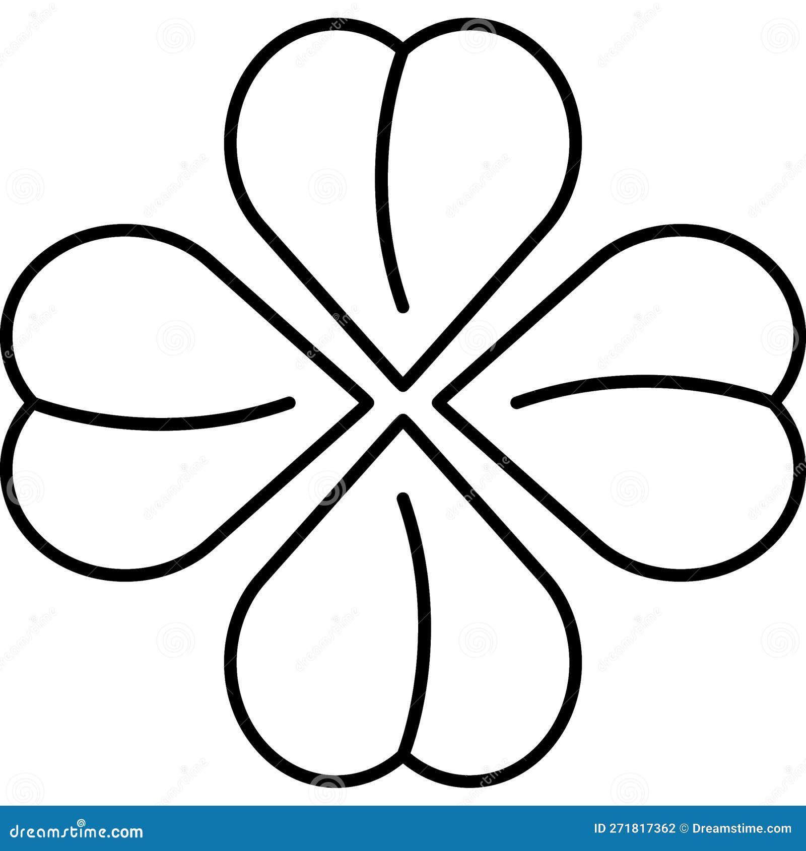 Clover Which Can Easily Edit or Modify Stock Vector - Illustration of ...