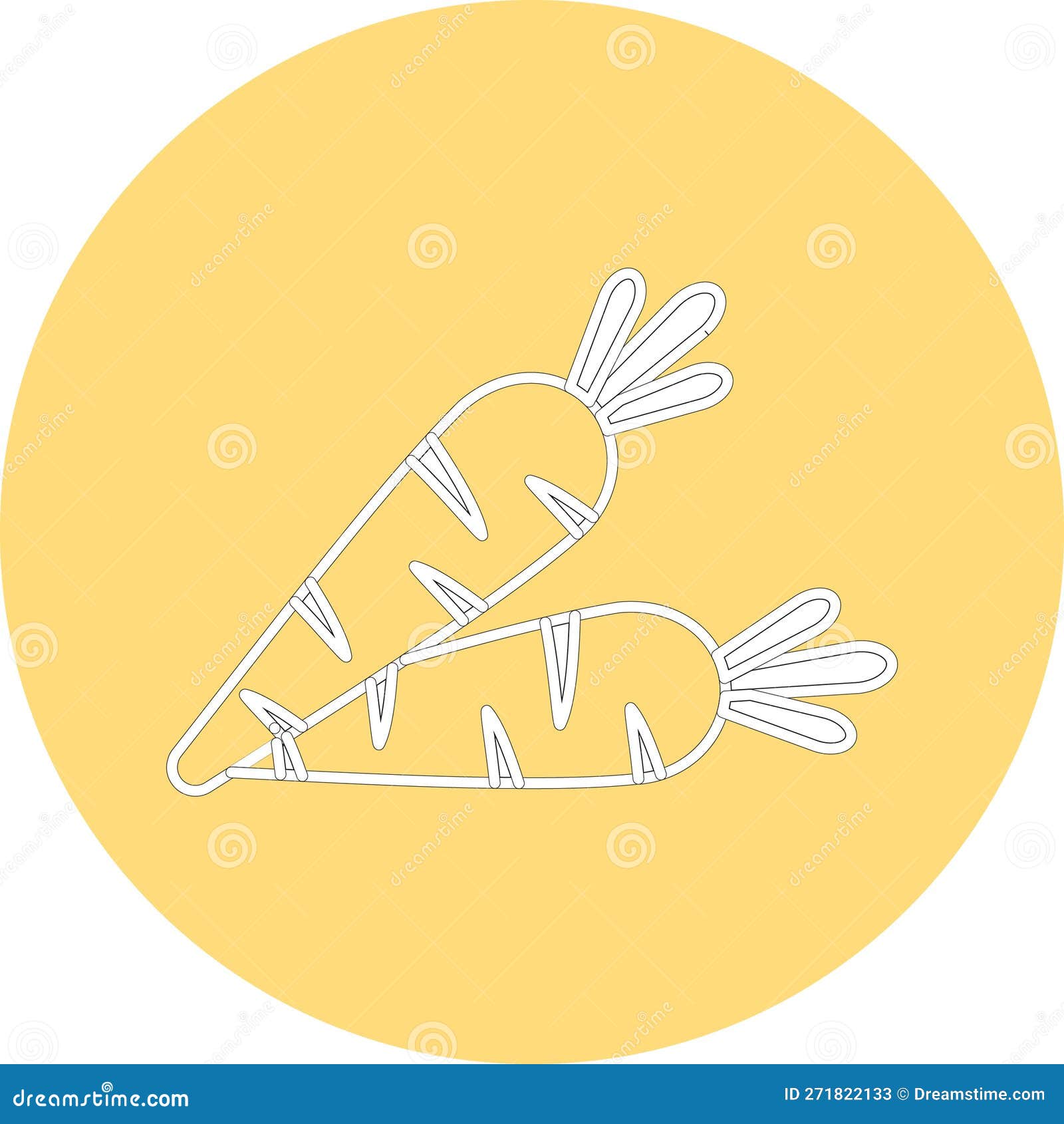 Carrot Which Can Easily Edit or Modify Stock Vector - Illustration of ...