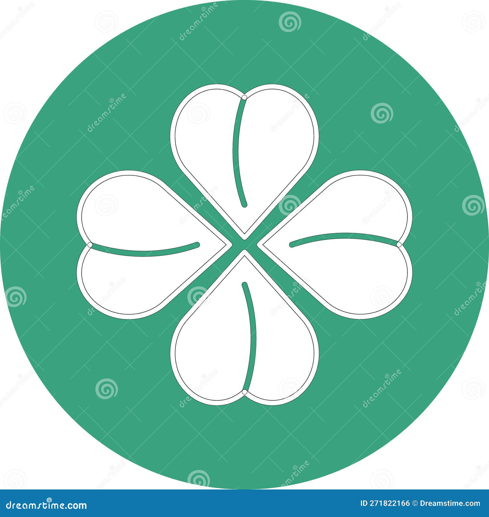 Clover Which Can Easily Edit or Modify Stock Illustration ...