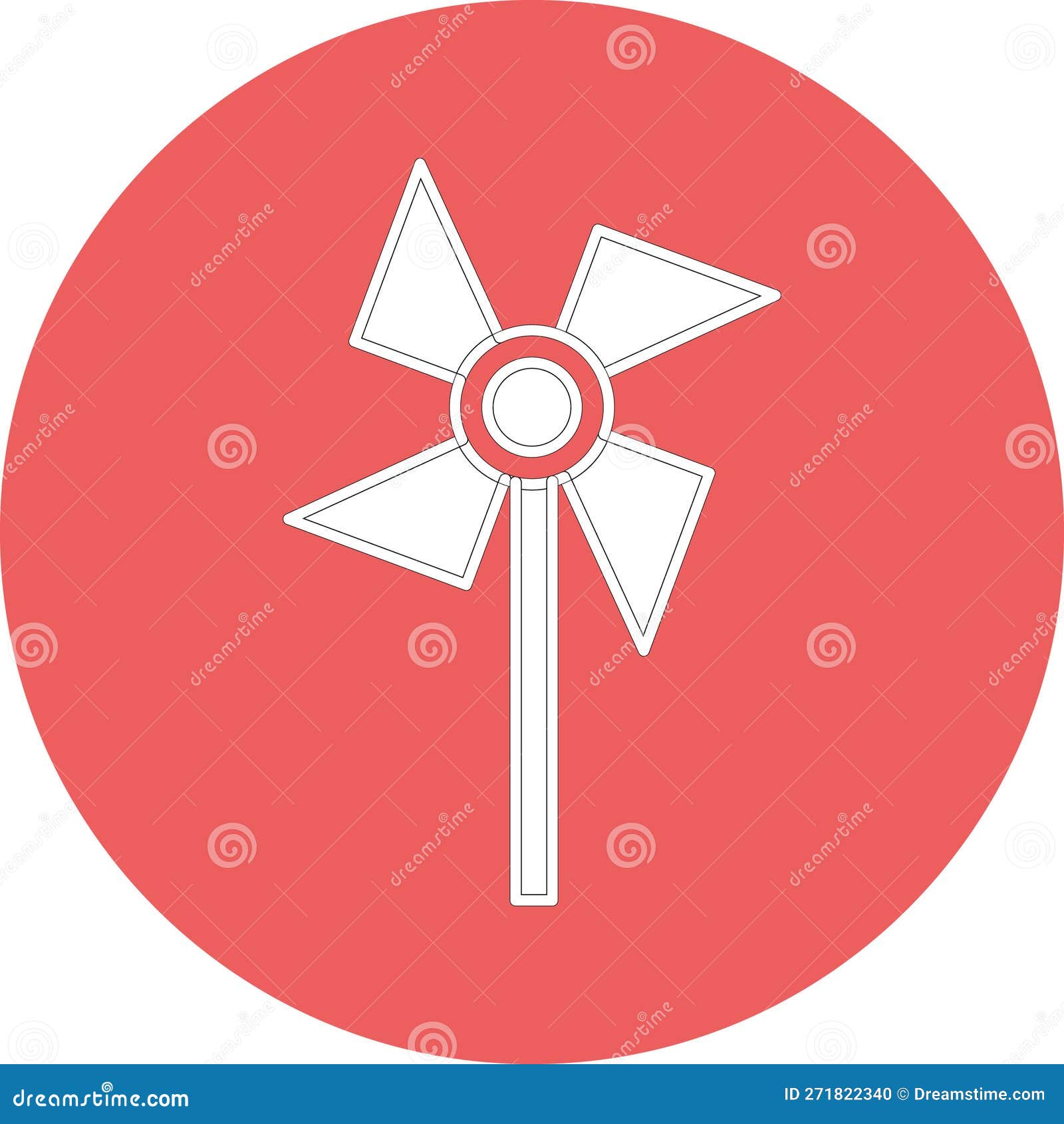 Pinwheel Which Can Easily Edit or Modify Stock Vector - Illustration of ...