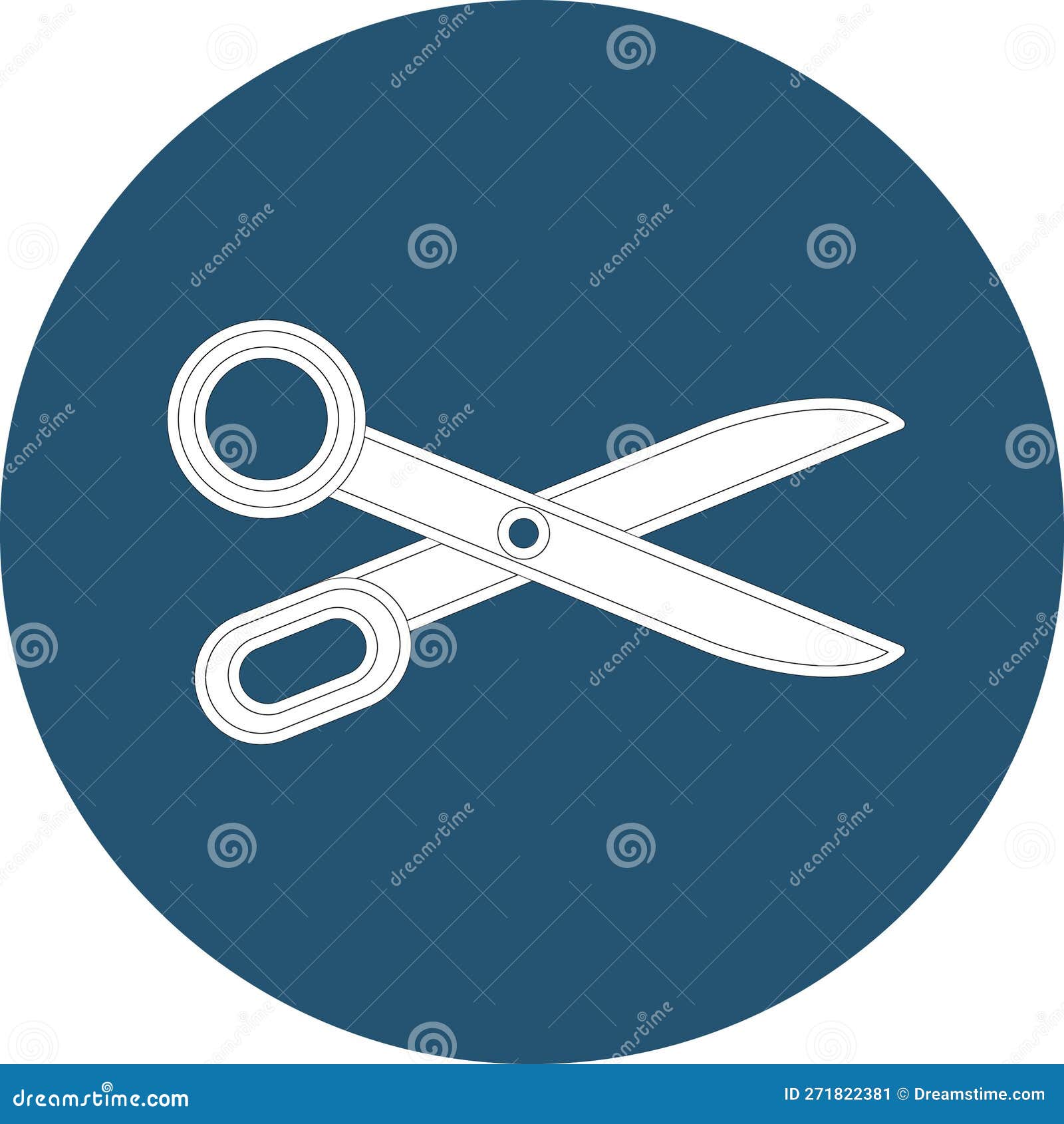 Scissors Which Can Easily Edit or Modify Stock Vector - Illustration of ...