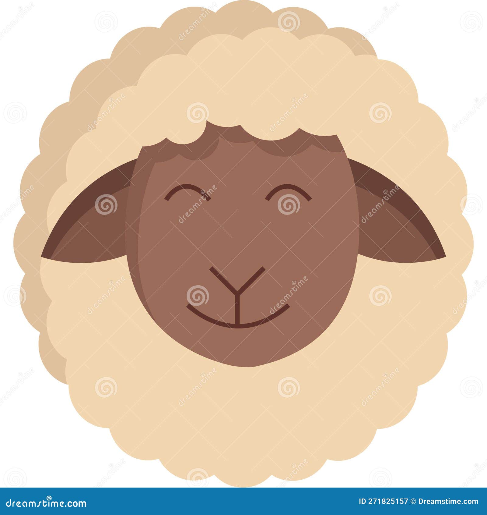 Sheep Which Can Easily Edit or Modify Stock Vector - Illustration of ...