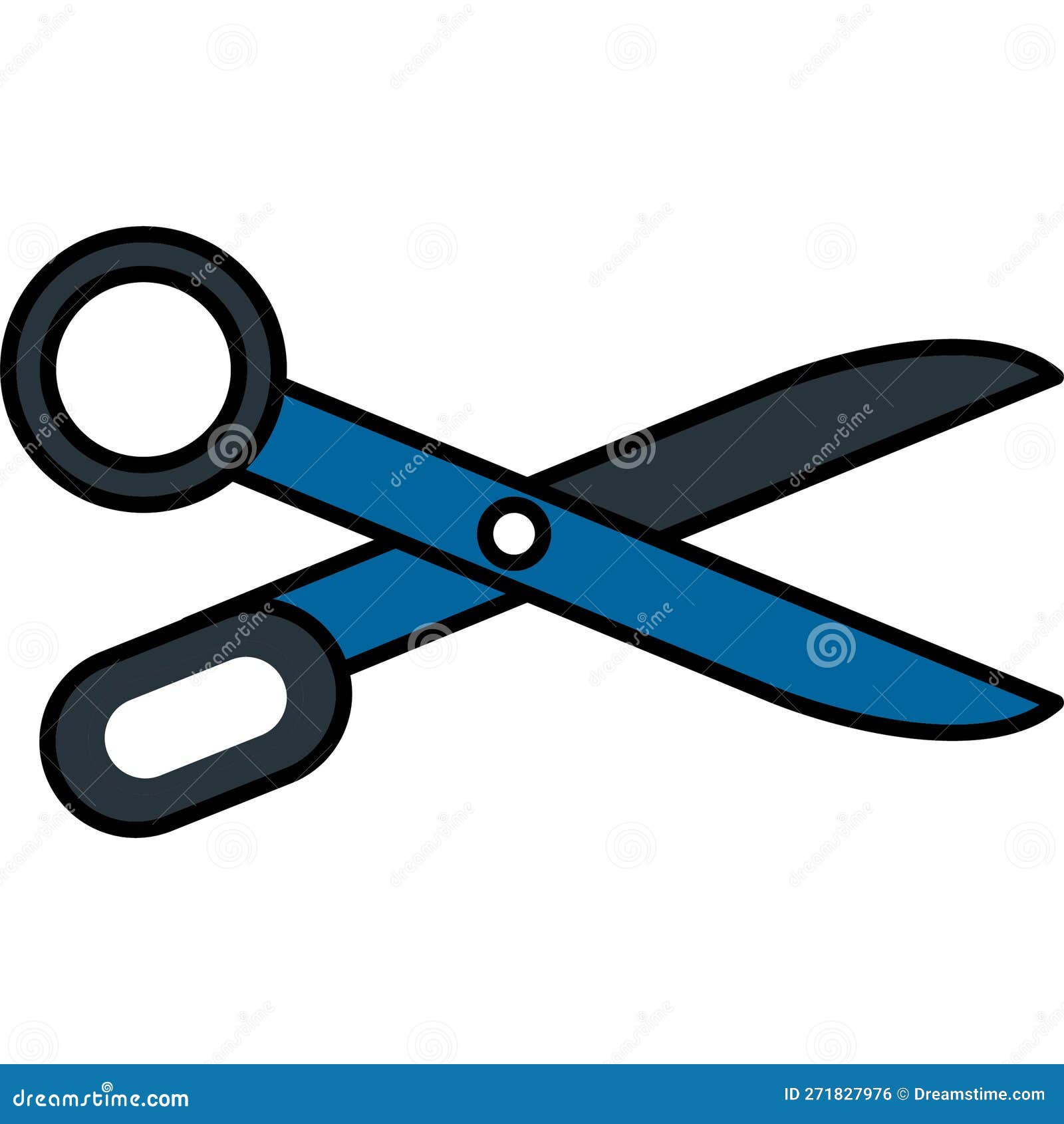 Scissors Which Can Easily Edit or Modify Stock Vector - Illustration of ...