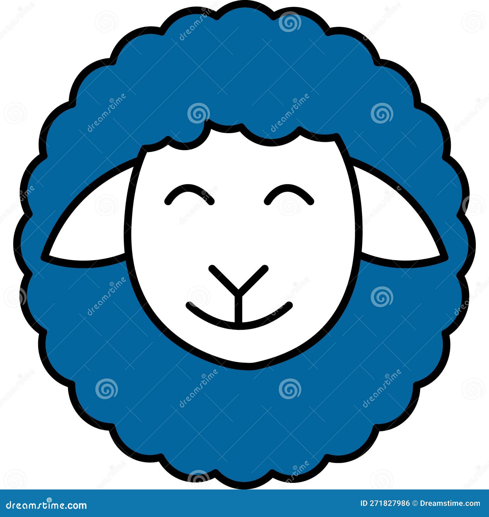 Sheep Which Can Easily Edit or Modify Stock Vector - Illustration of ...