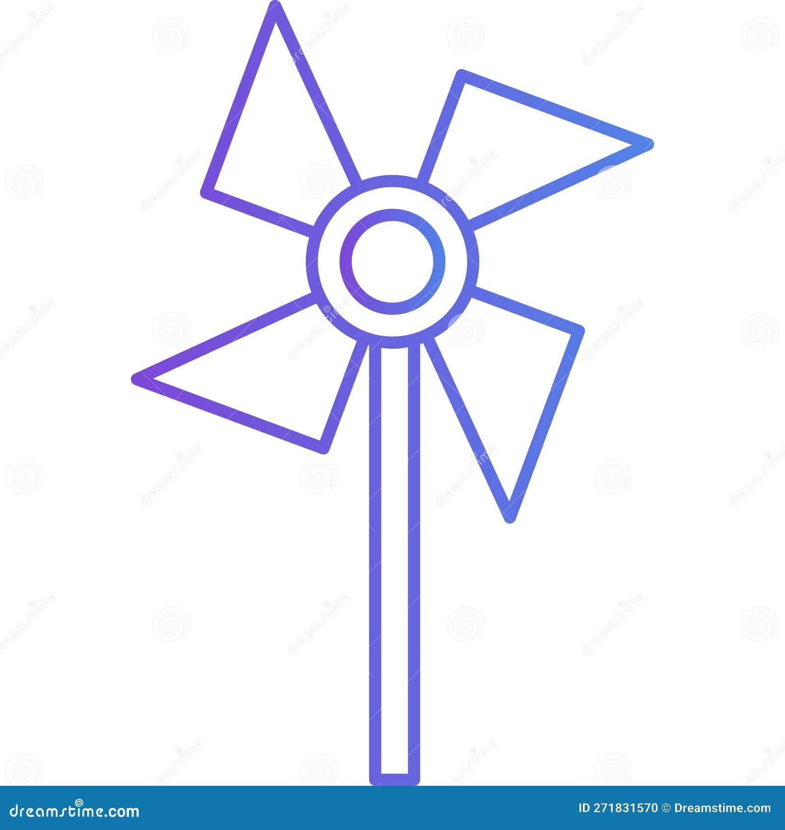 Pinwheel Which Can Easily Edit or Modify Stock Illustration ...