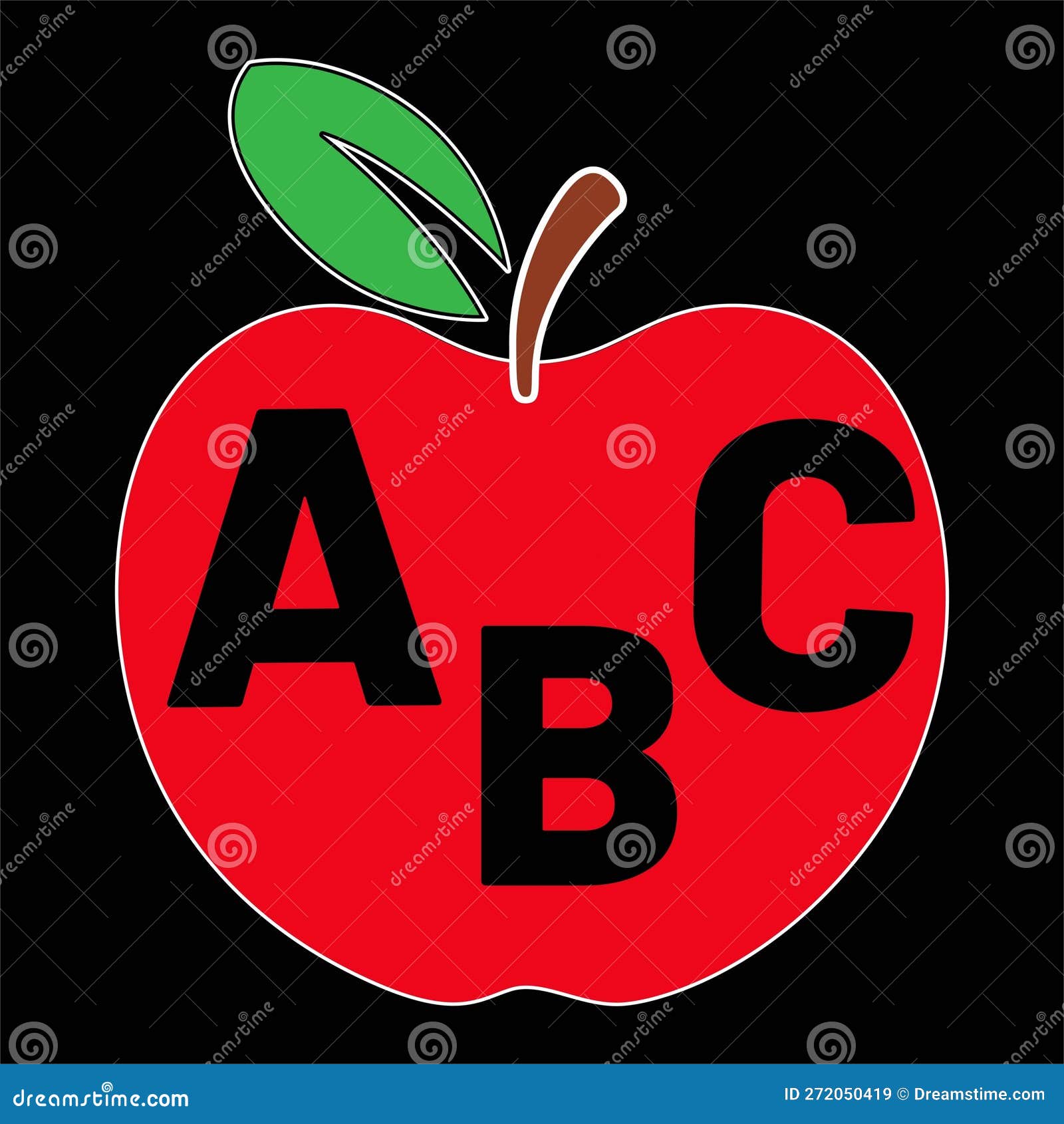 ABC, Typography Design for Kindergarten Pre-k Preschool Stock Vector ...
