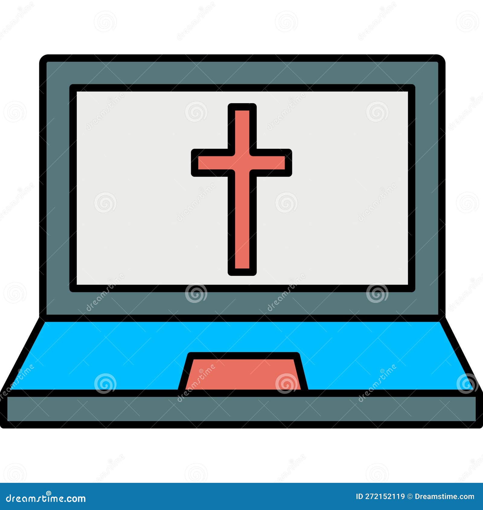 Digital Christian Cross Which Can Easily Edit or Modify Stock ...